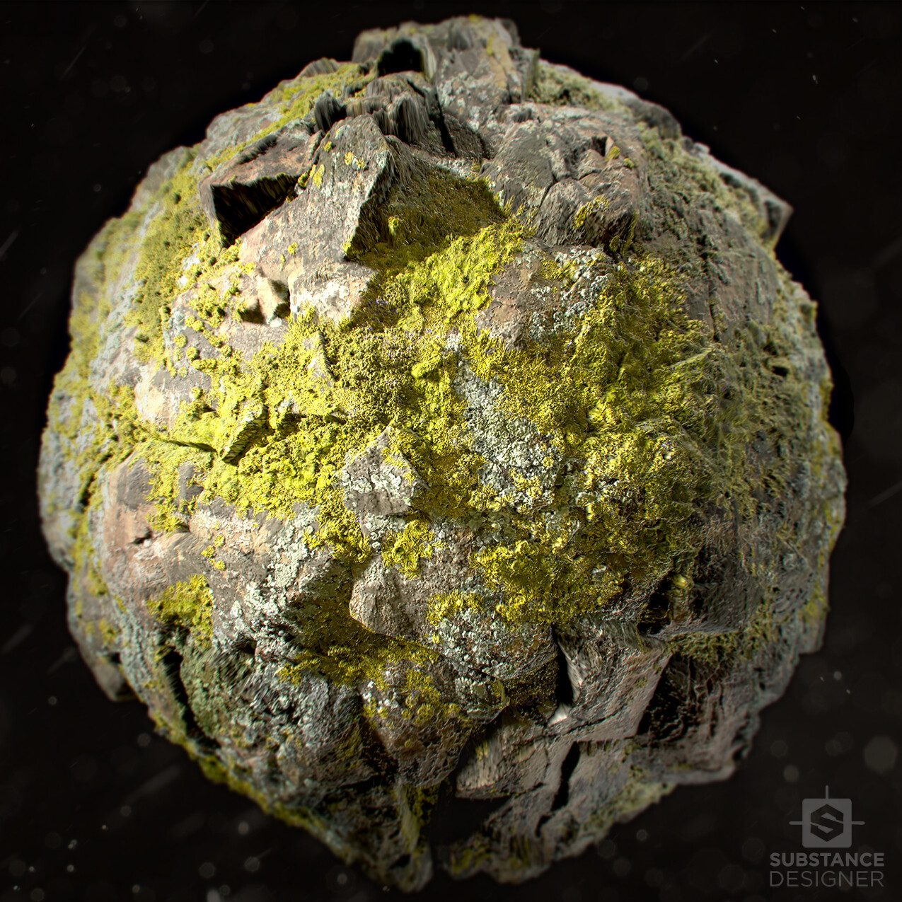 ArtStation - Rock Mossy