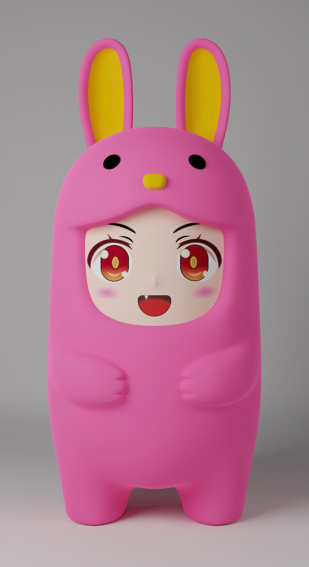 ArtStation - Nendoroid, pink rabbit