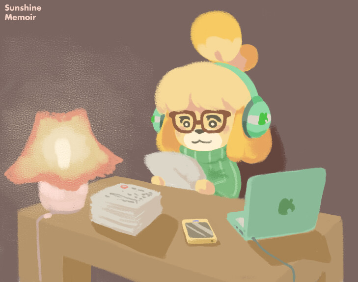 ArtStation - Isabelle working late