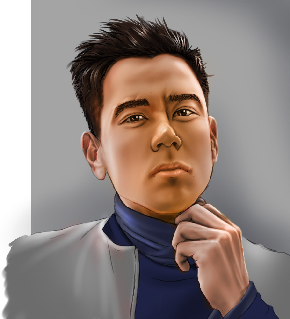 ArtStation - Portrait of an Asian man