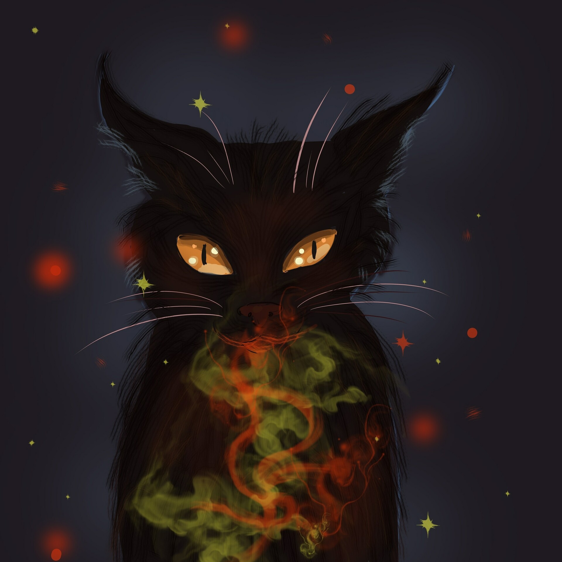 ArtStation - Magic cat
