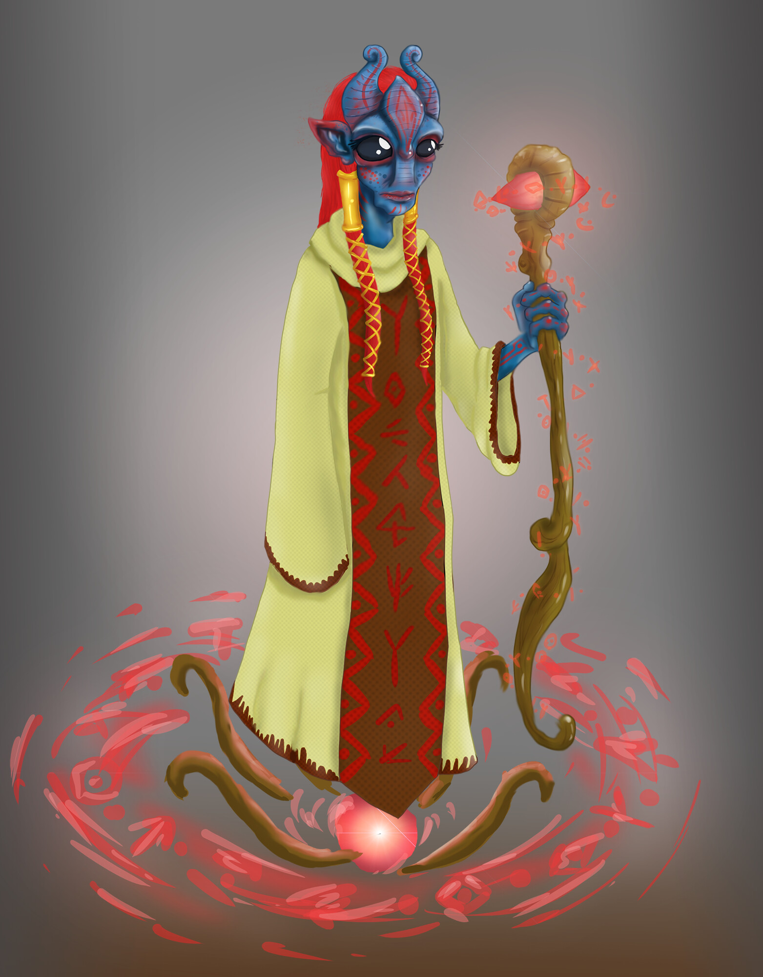 ArtStation - Alien wizard