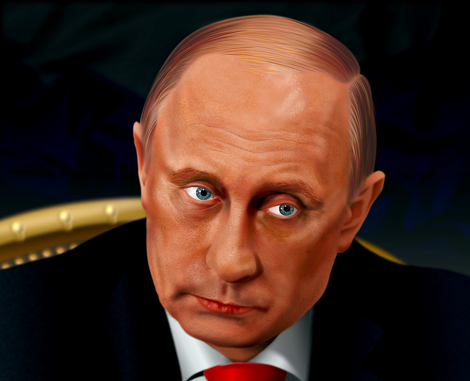 Vector Whiz - 100% vector portrait of Vladimir Putin