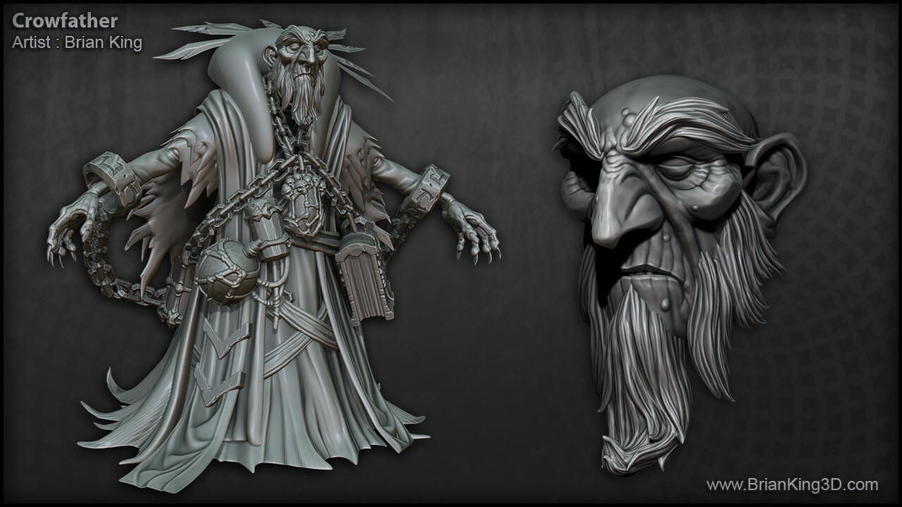 ArtStation - Darksiders 2 Crow Father