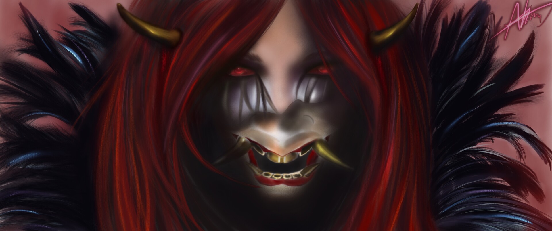 ArtStation - JAPANESE HANNYA Character Concept Art for my Graphic Novel