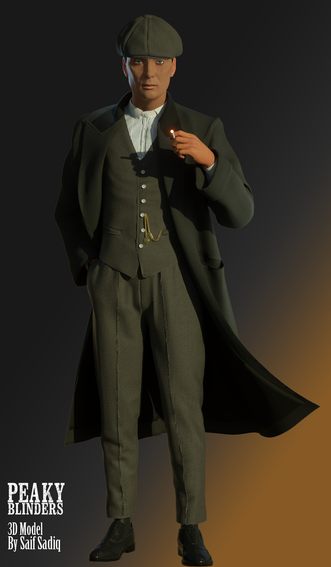 Saif Sadiq - thomas shelby 3d model