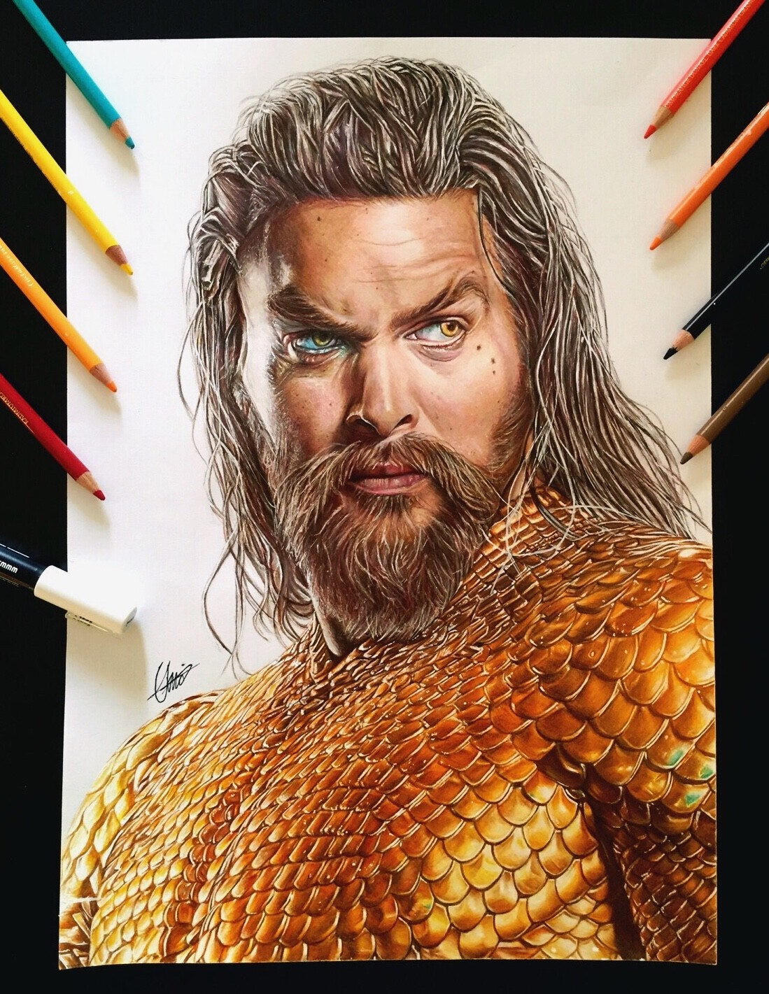ArtStation - Aquaman drawing