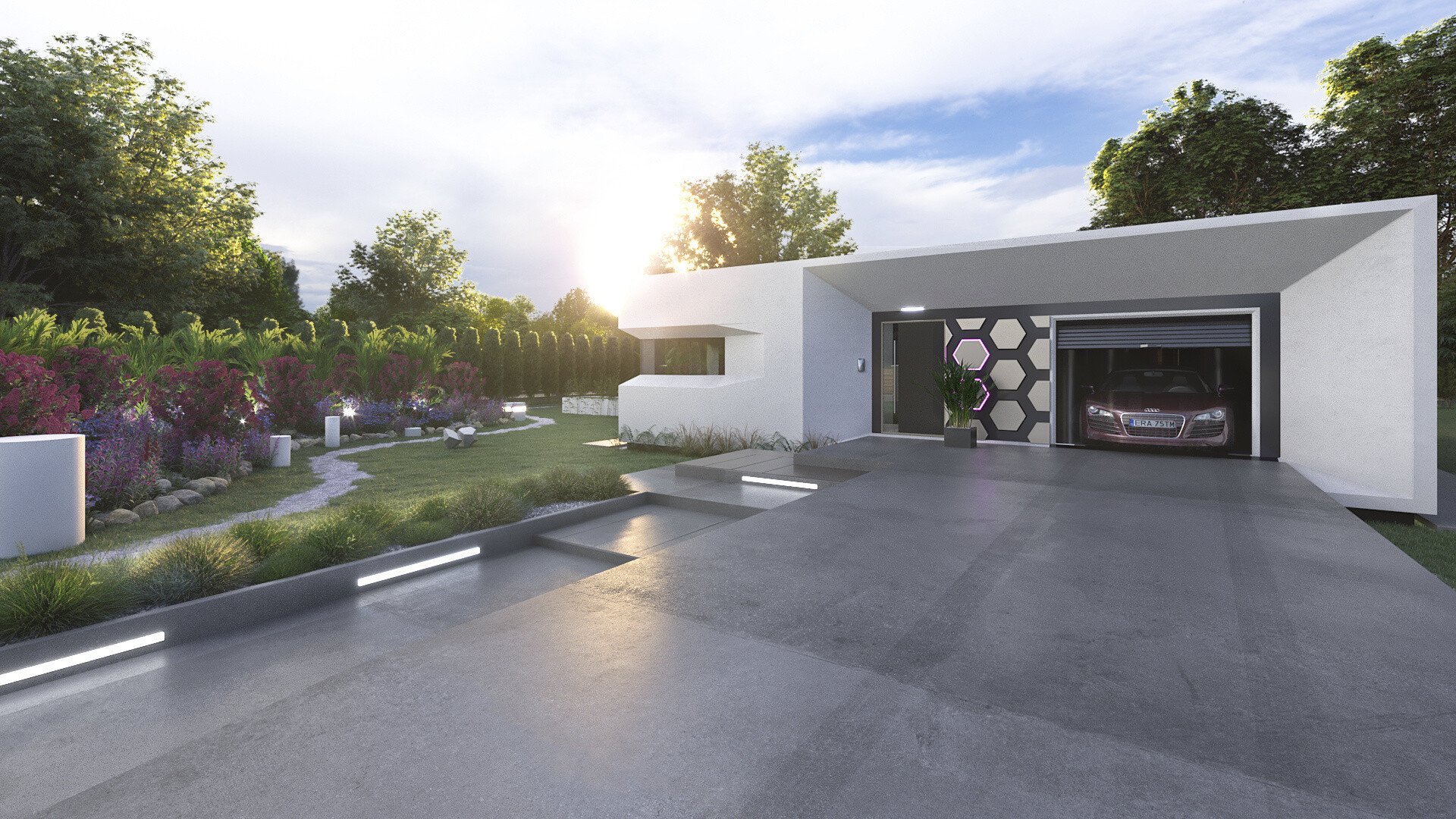 ArtStation - House visualization for Audi Designer