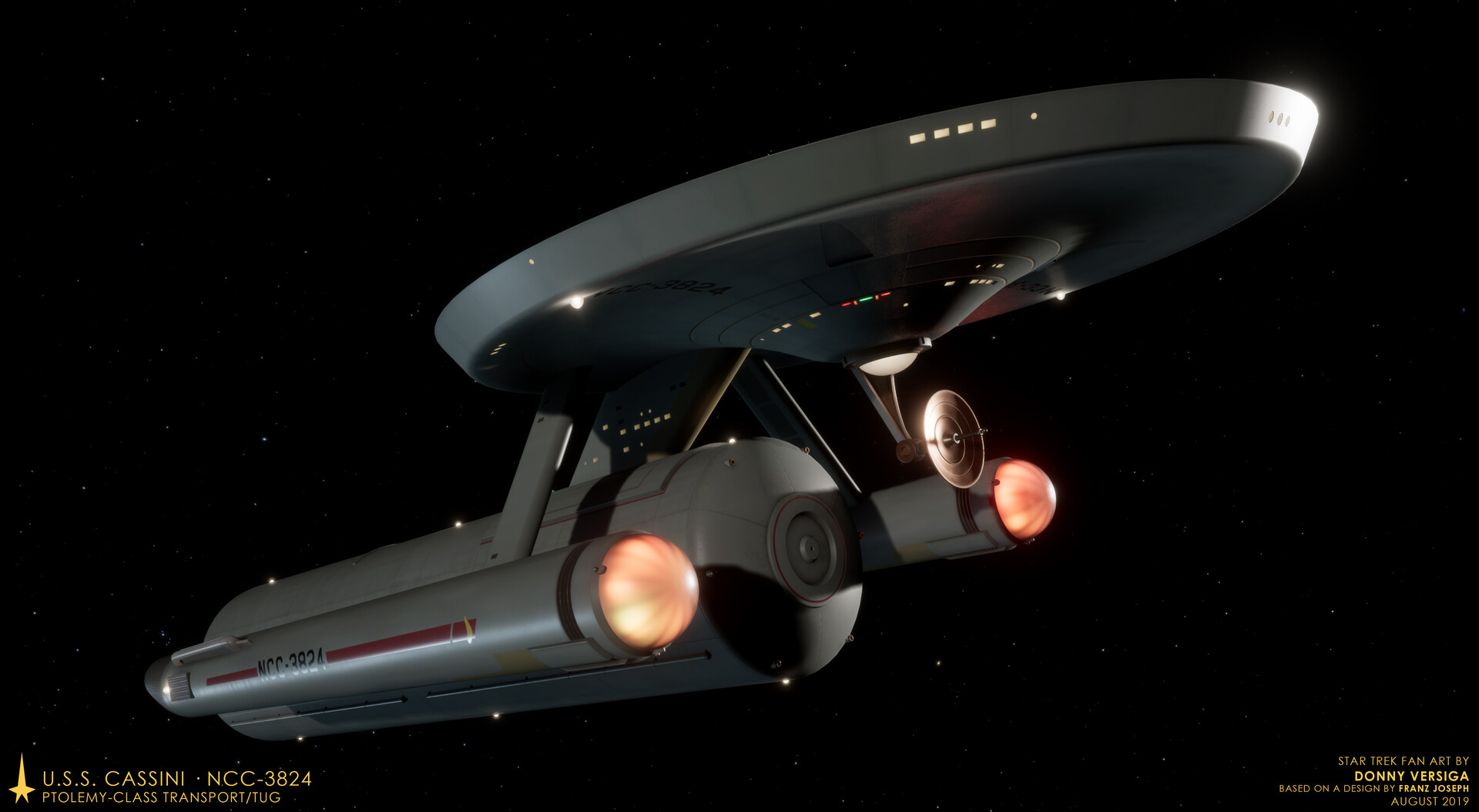 Donny Versiga - U.S.S. Cassini NCC-3824 - Ptolemy-Class Transport/Tug