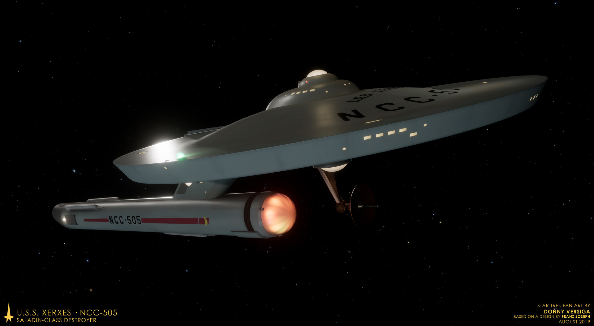 Donny Versiga - U.S.S. Xerxes NCC-505 - Saladin-Class Destroyer
