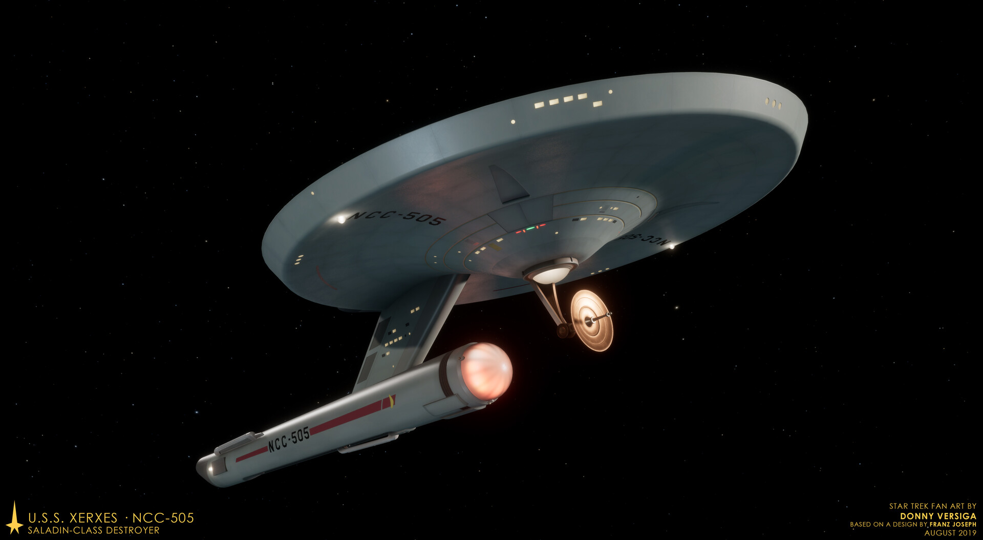 Donny Versiga - U.S.S. Xerxes NCC-505 - Saladin-Class Destroyer