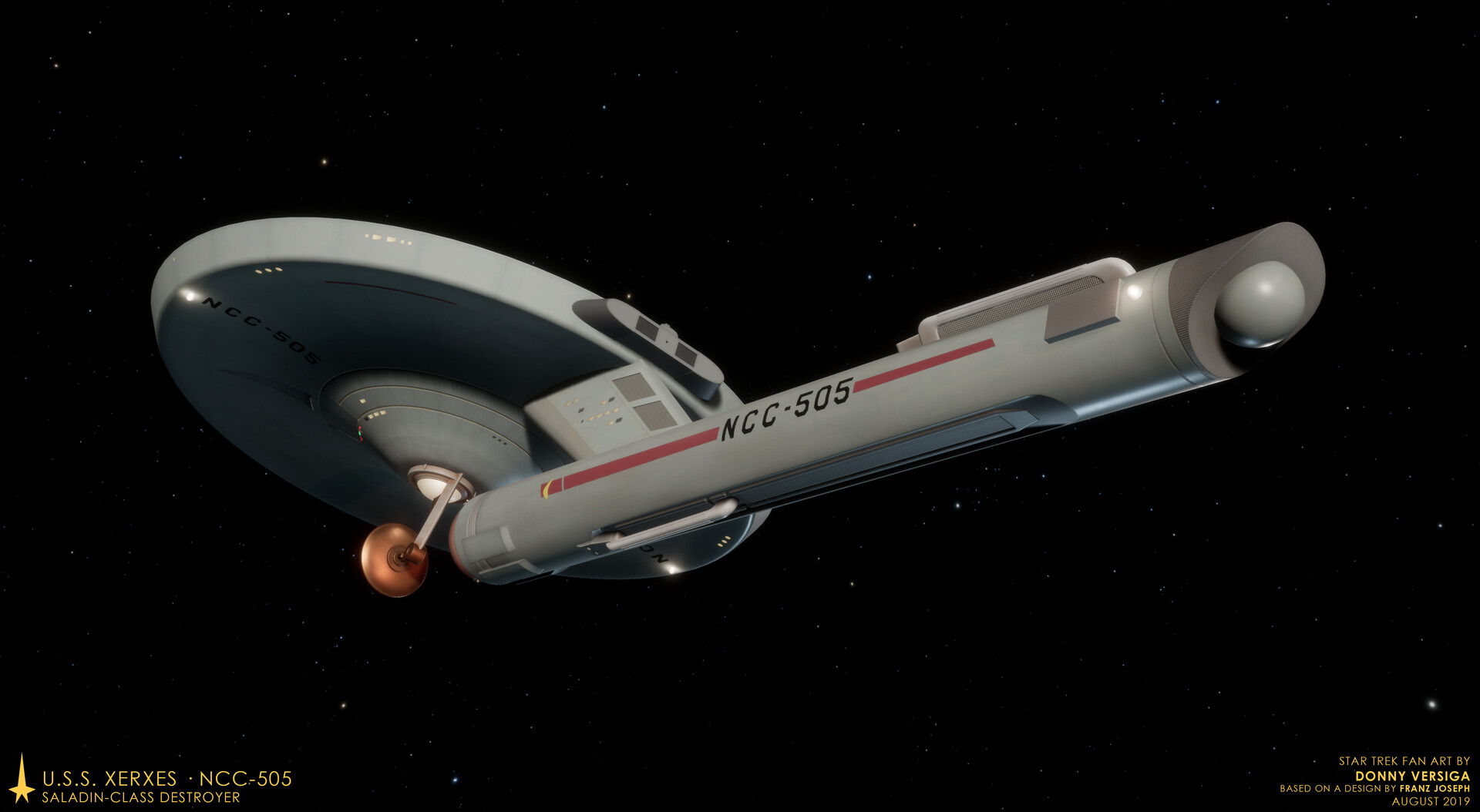 Donny Versiga - U.S.S. Xerxes NCC-505 - Saladin-Class Destroyer