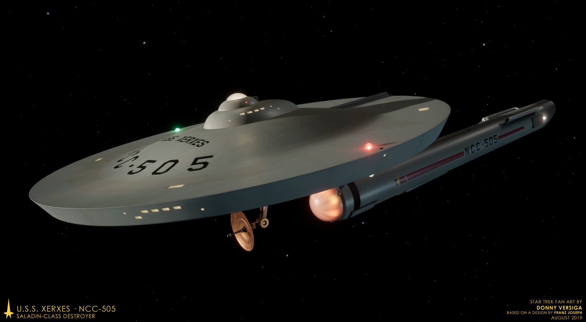 Donny Versiga - U.S.S. Xerxes NCC-505 - Saladin-Class Destroyer