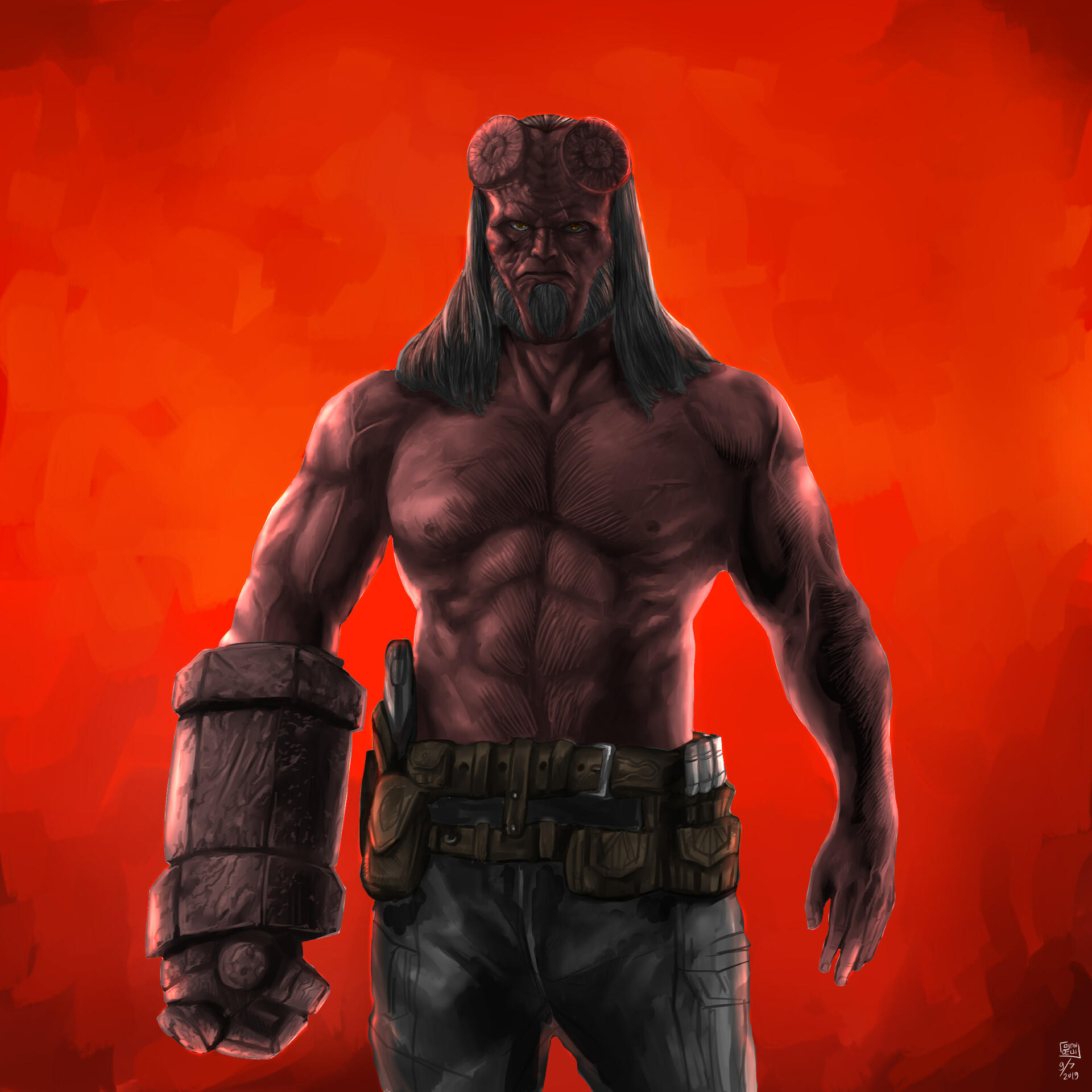 ArtStation - Hellboy Fan Art