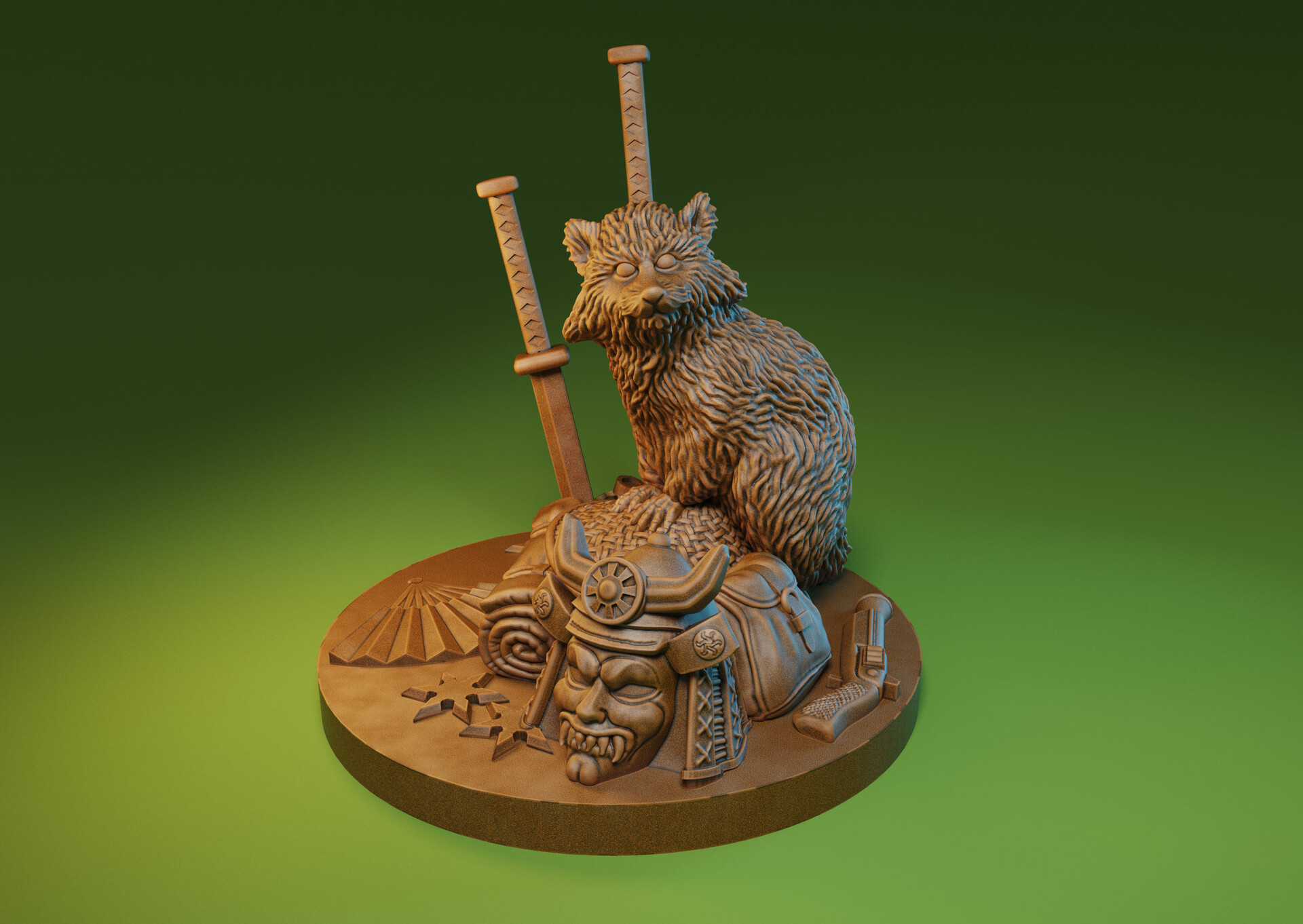 ArtStation - Shadow Tactics Board game - Kuma