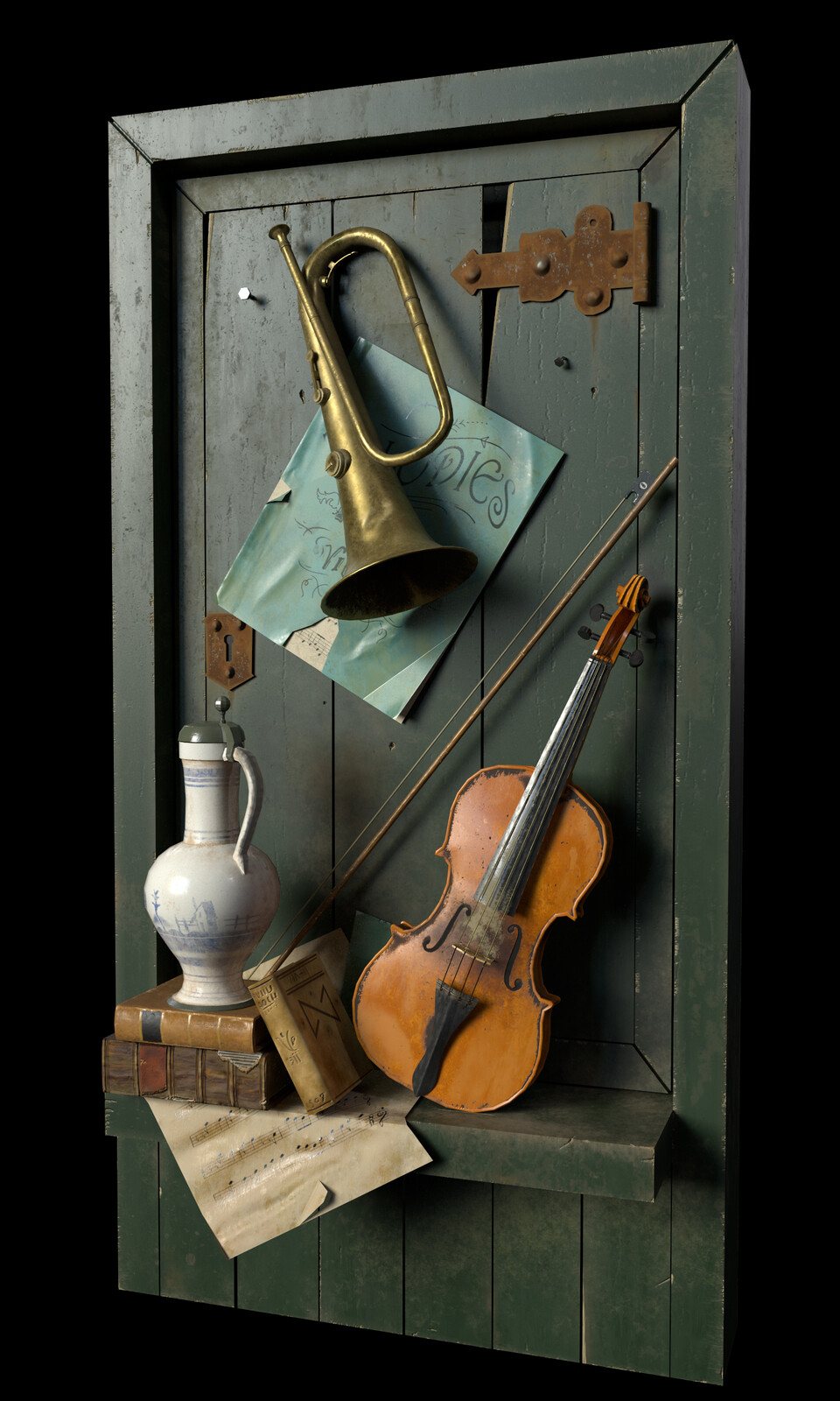 Sagar Verma - Prop -Michael William Harnett's- Old Things (3D)