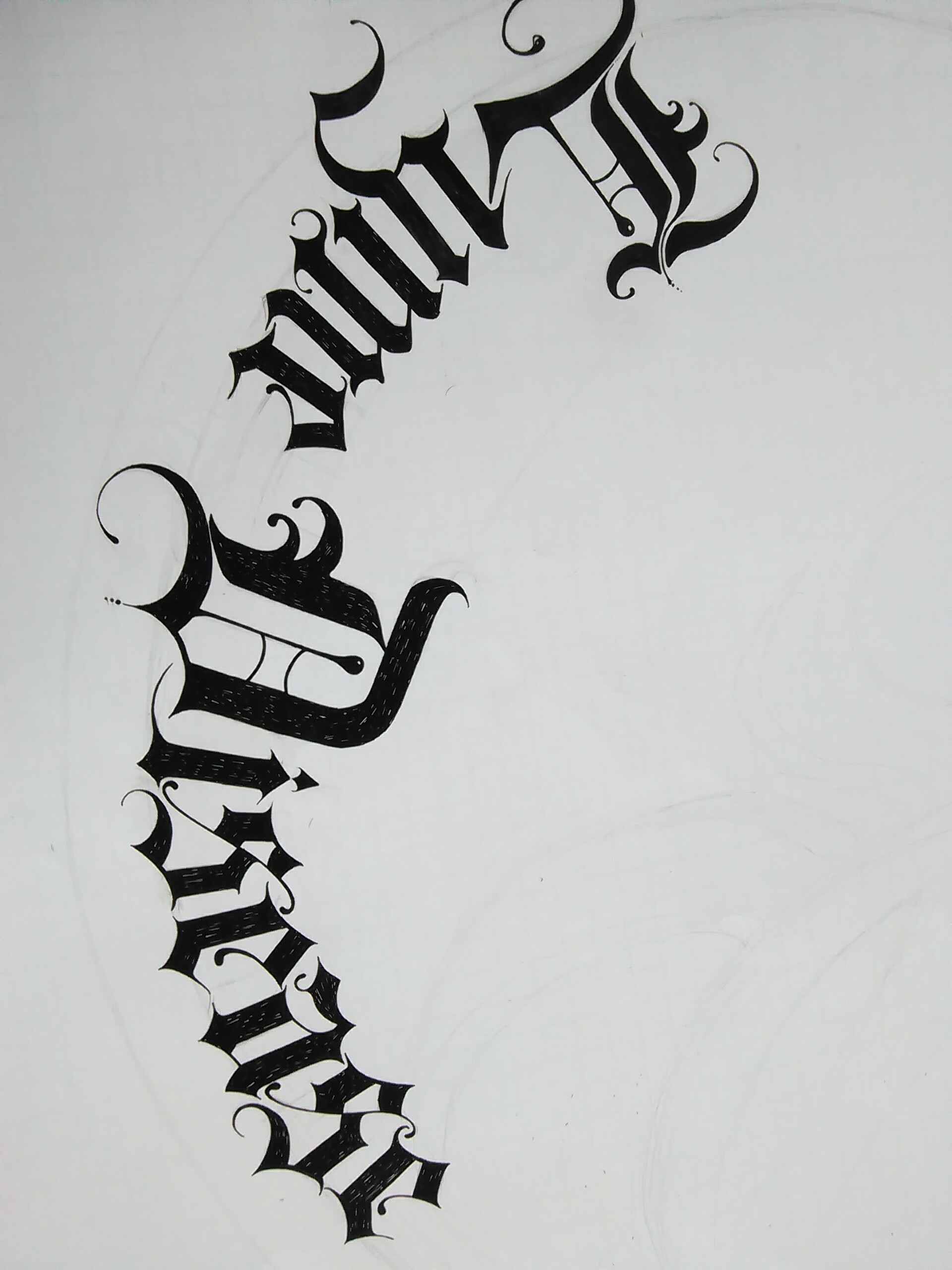 ArtStation - Gothic Lettering #01