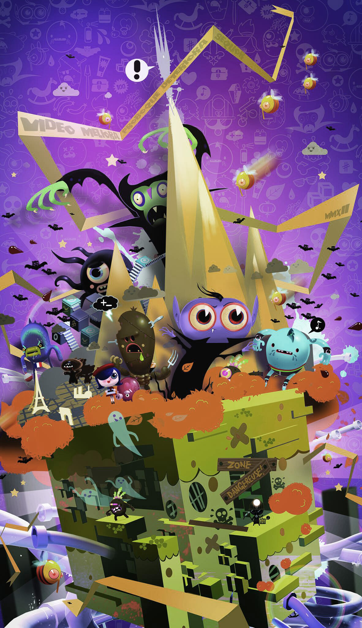 Andrew Johnson - Le Vamp backgrounds and characters