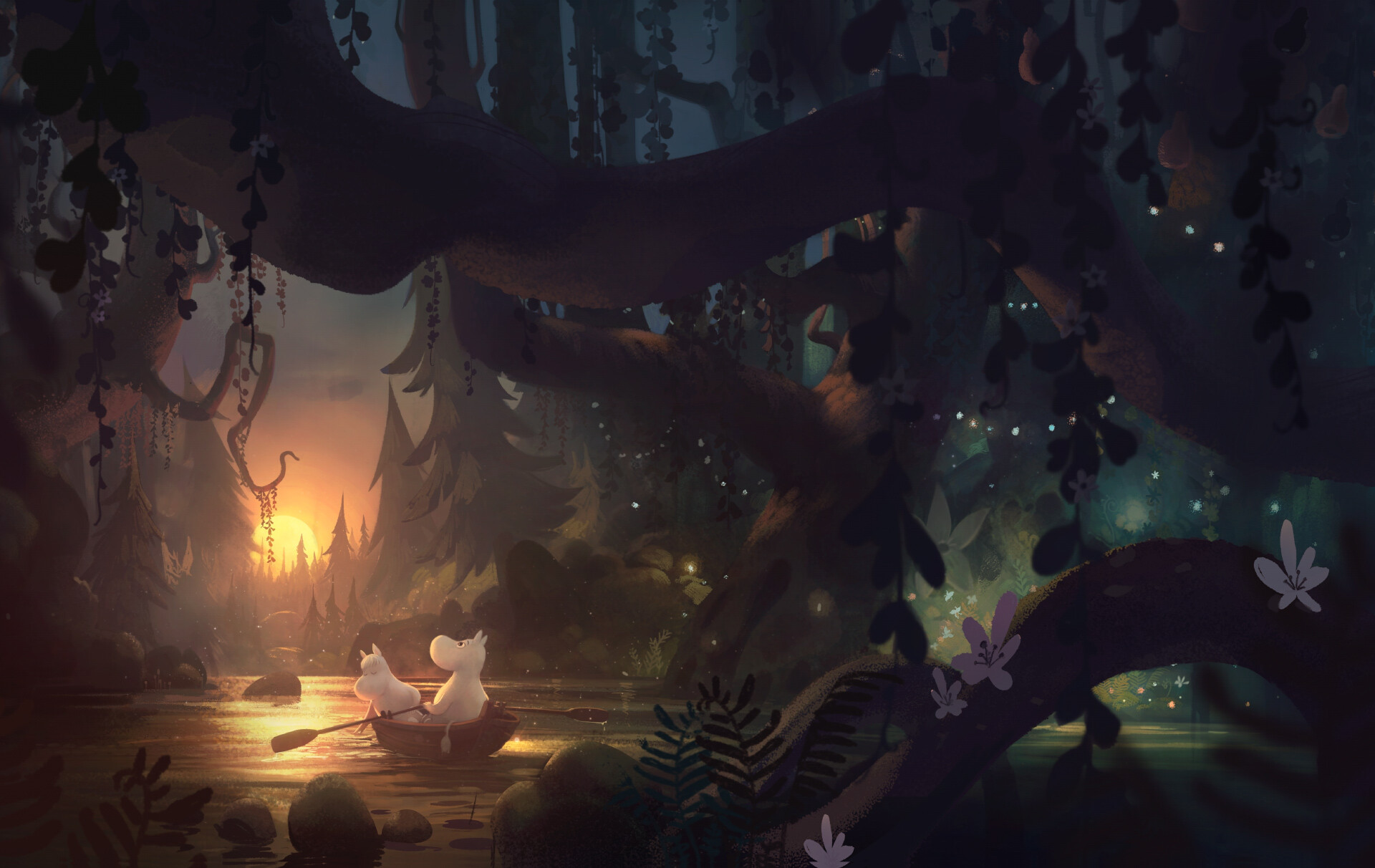 ArtStation - Moominvalley Concept Art / Midsummer Night