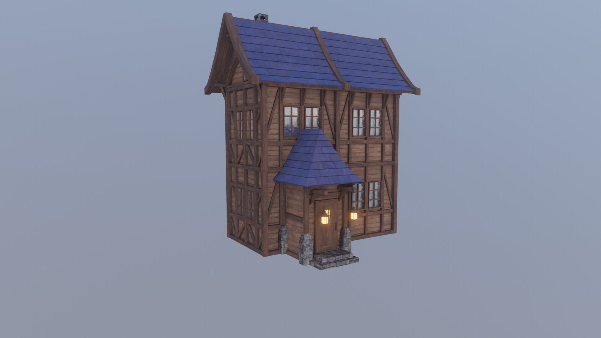 ArtStation - Medieval modular house.