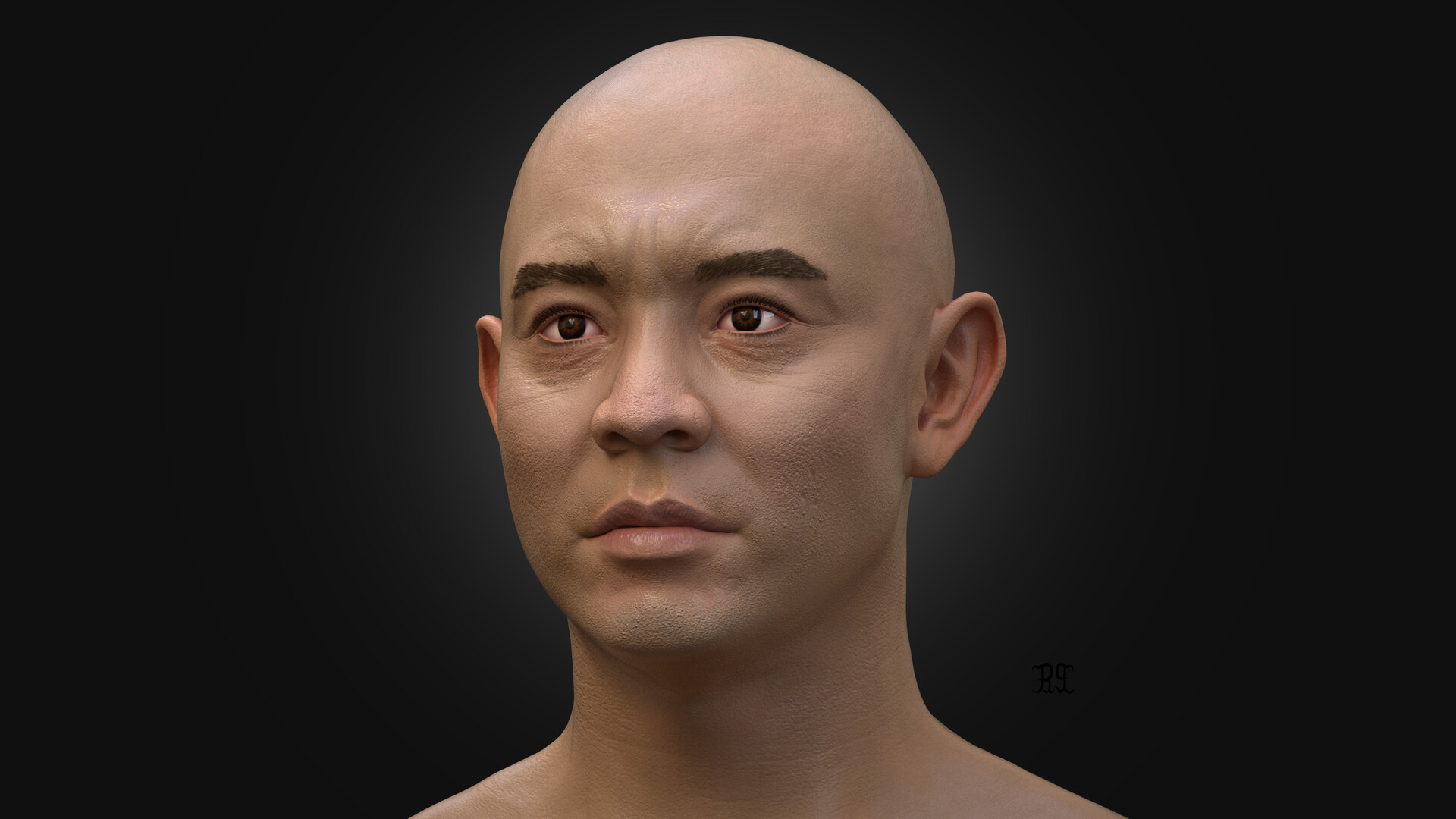 jet li face shape