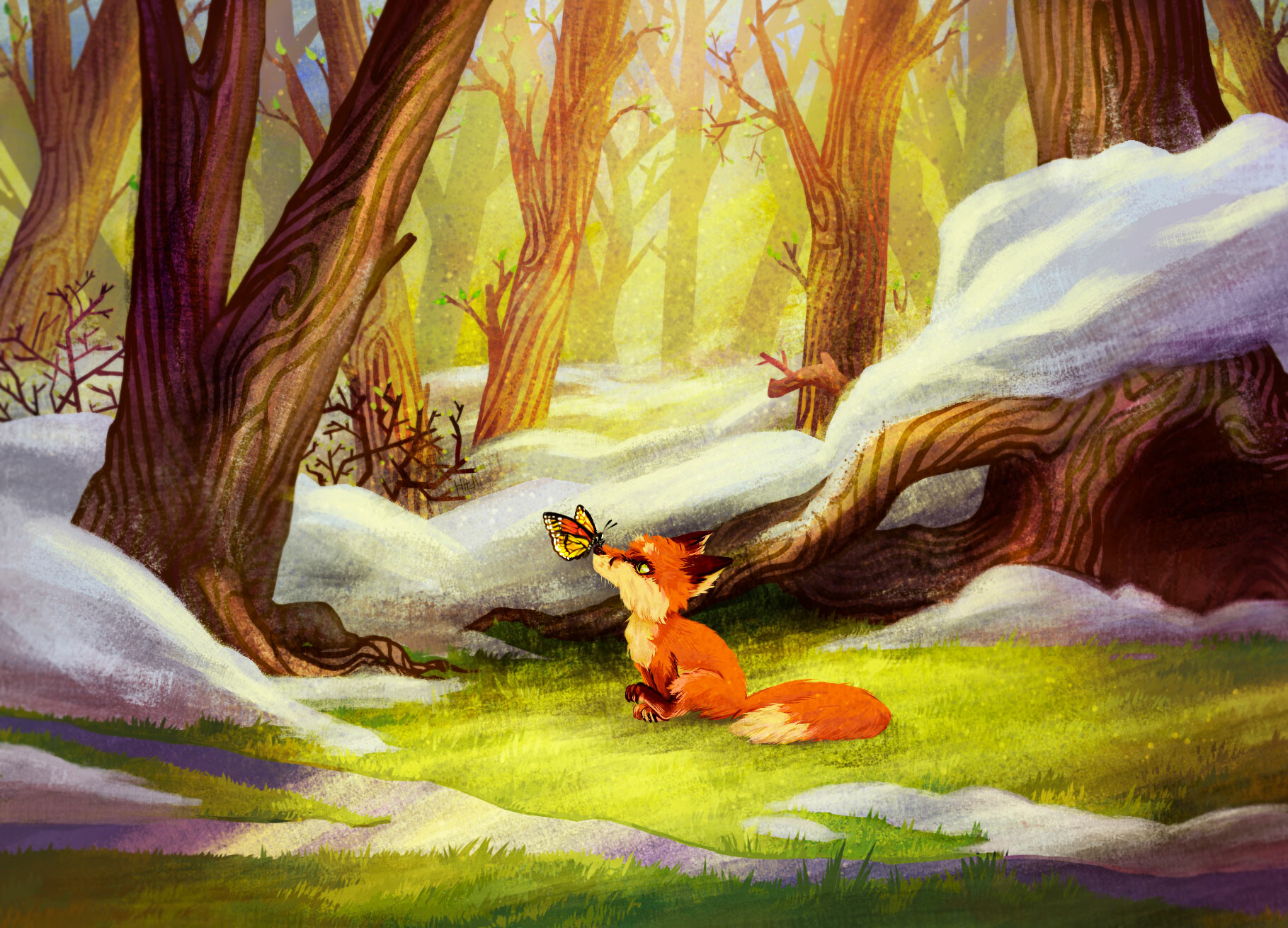 ArtStation - Spring is coming