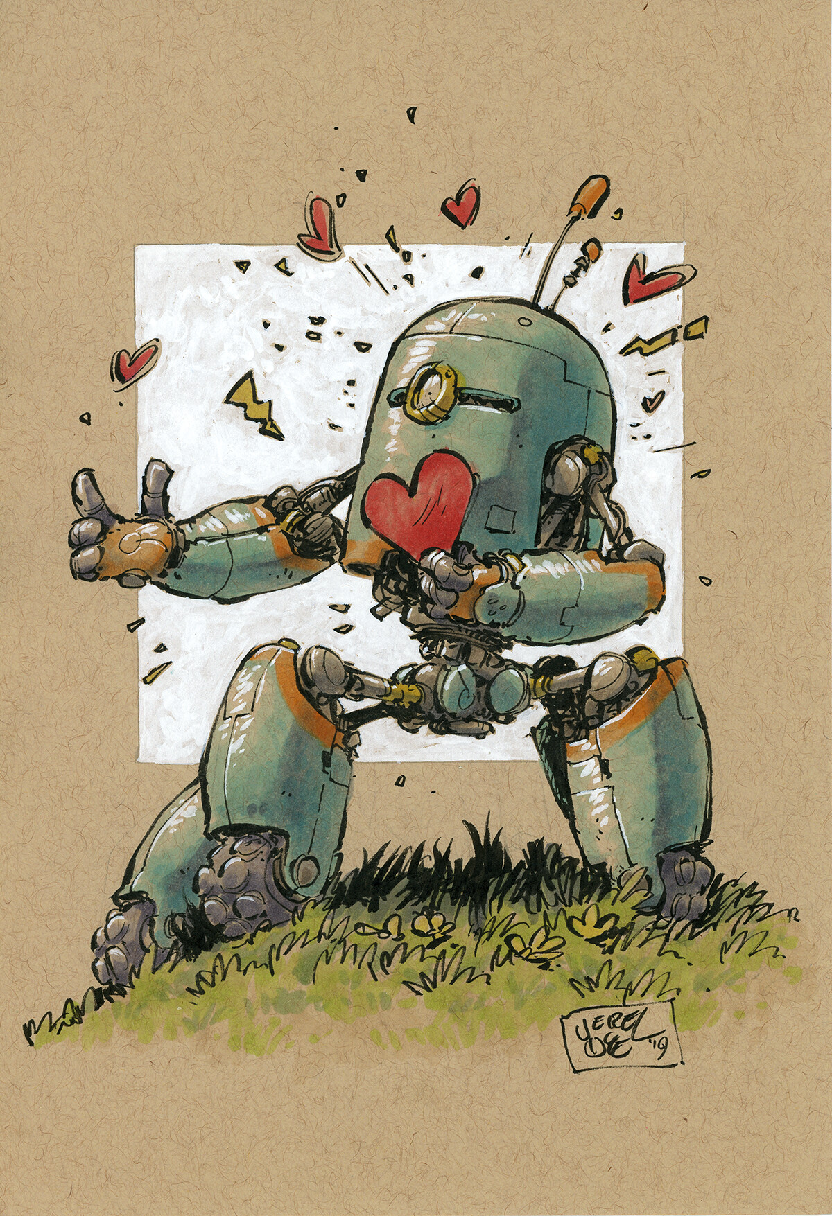 ArtStation - Robot in Love