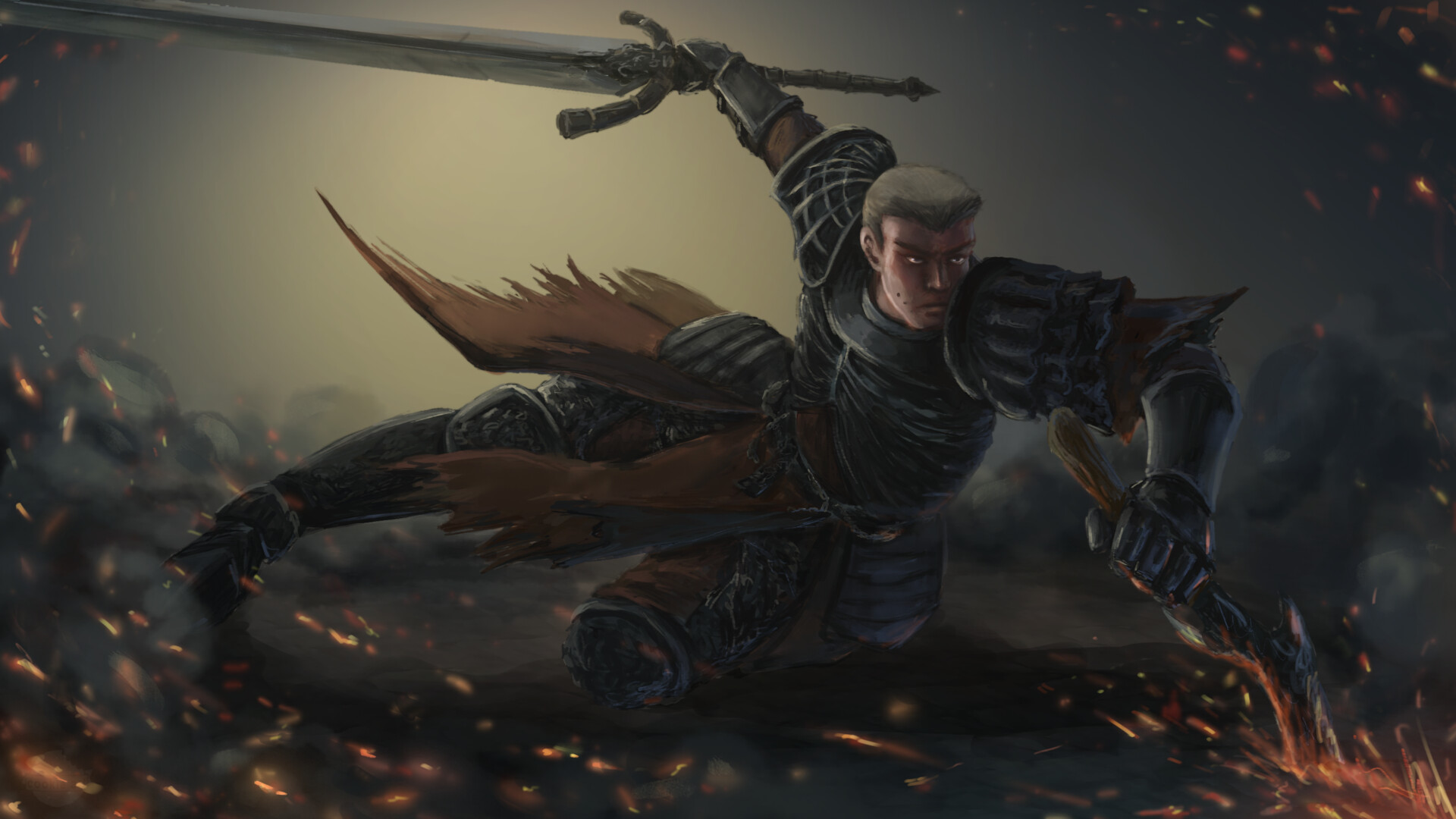 ArtStation - Knight with Farron Greatsword