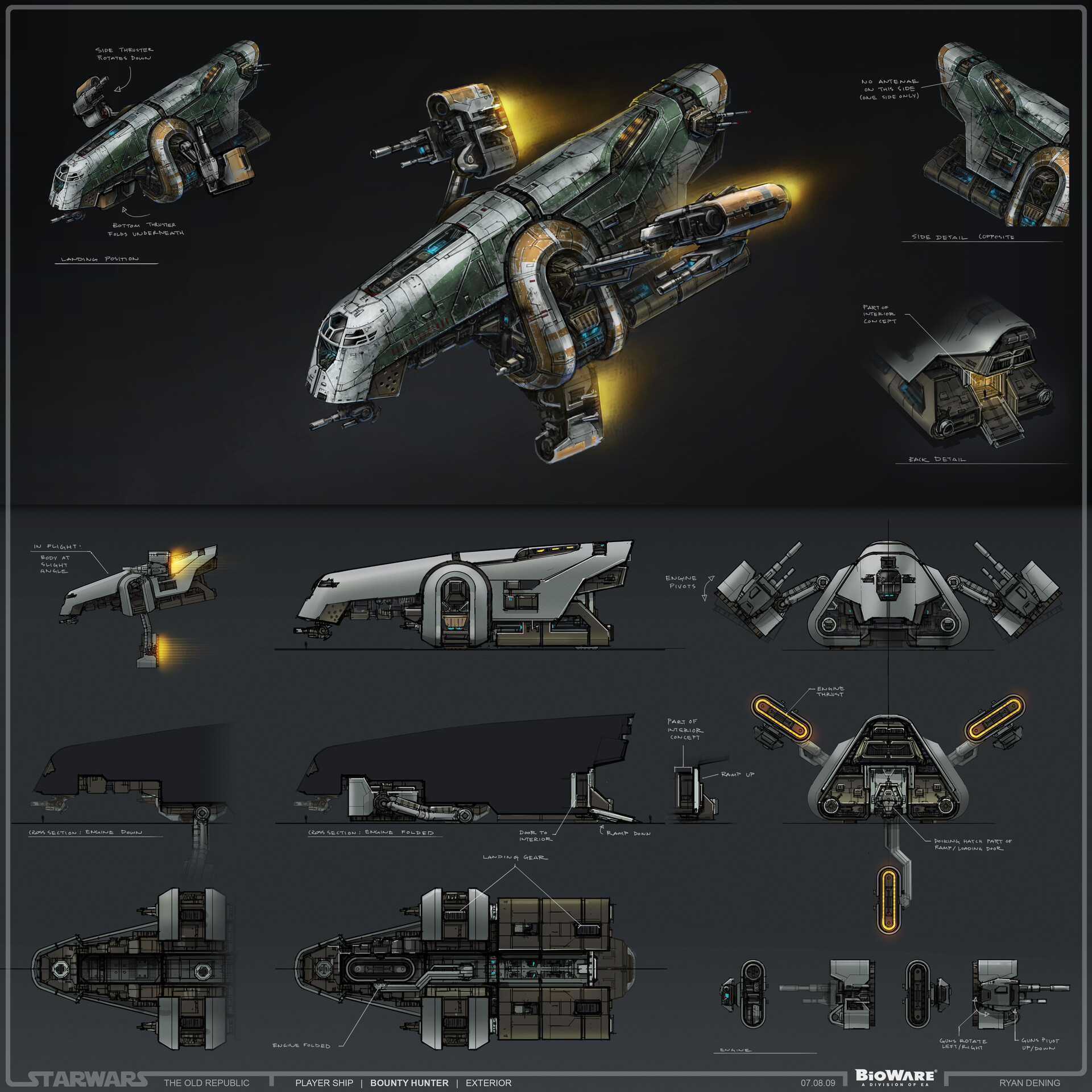 Sci Fi Bounty Hunter Ship Sci Fi Bounty Hunter Ship