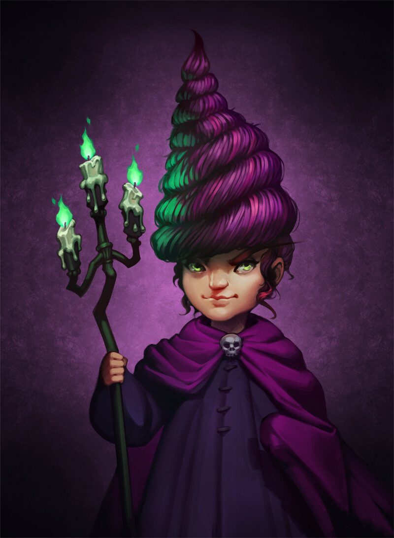 ArtStation - Arcane Alley: Purple Wizard