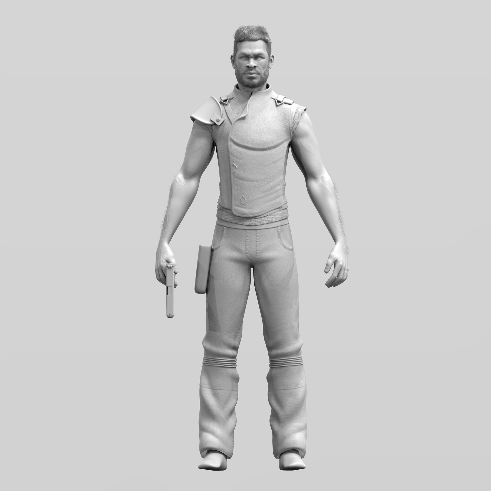 ArtStation - Guy with a gun