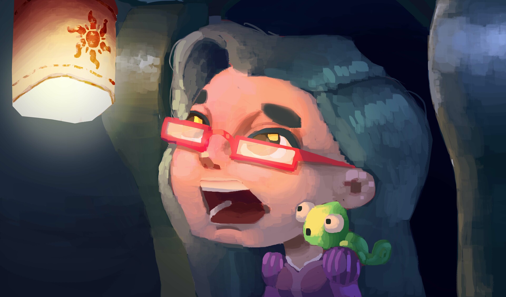 ArtStation - My Friend Raven as Rapunzel