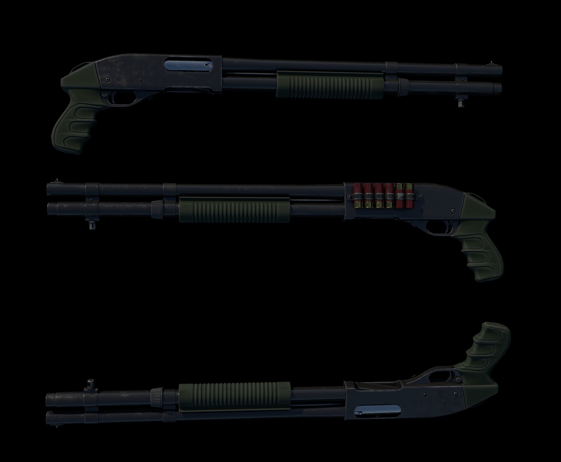 ArtStation - Remington 870 tactical/shorty