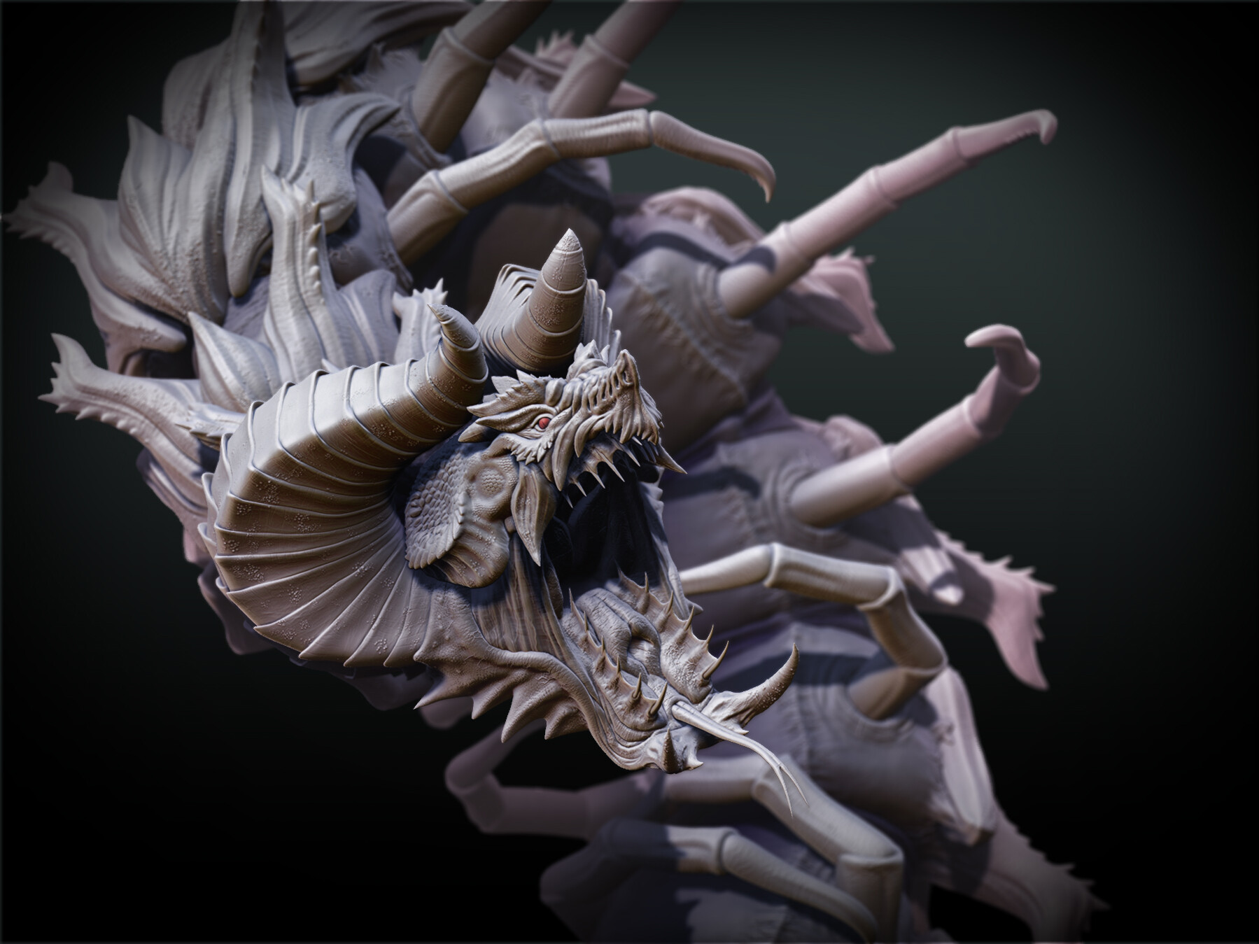 ArtStation - DemonSnake [statue art]