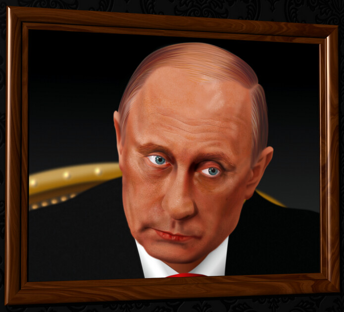 Vector Whiz - 100% vector portrait of Vladimir Putin