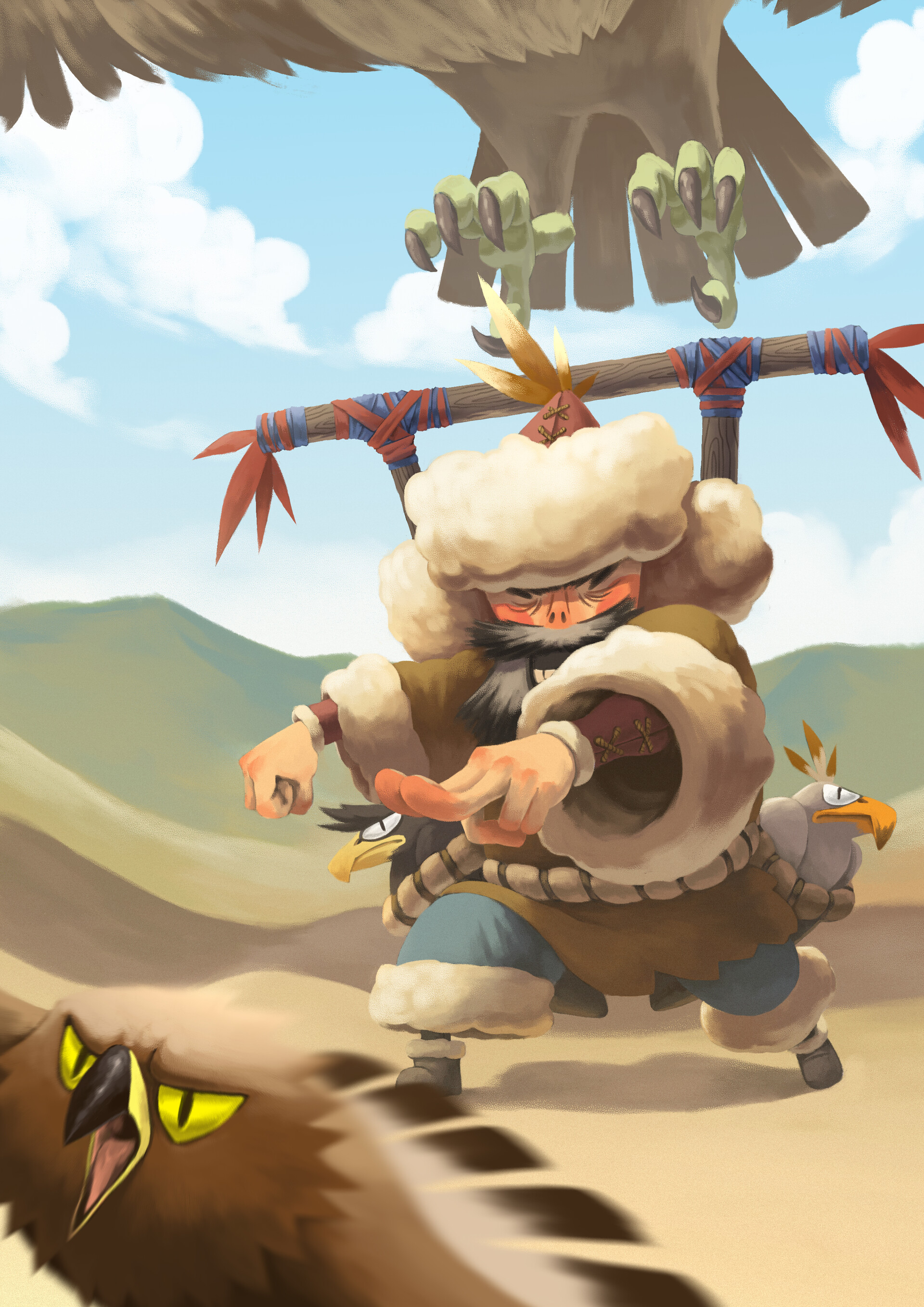 ArtStation - CDC- Mongolian eagle hunter
