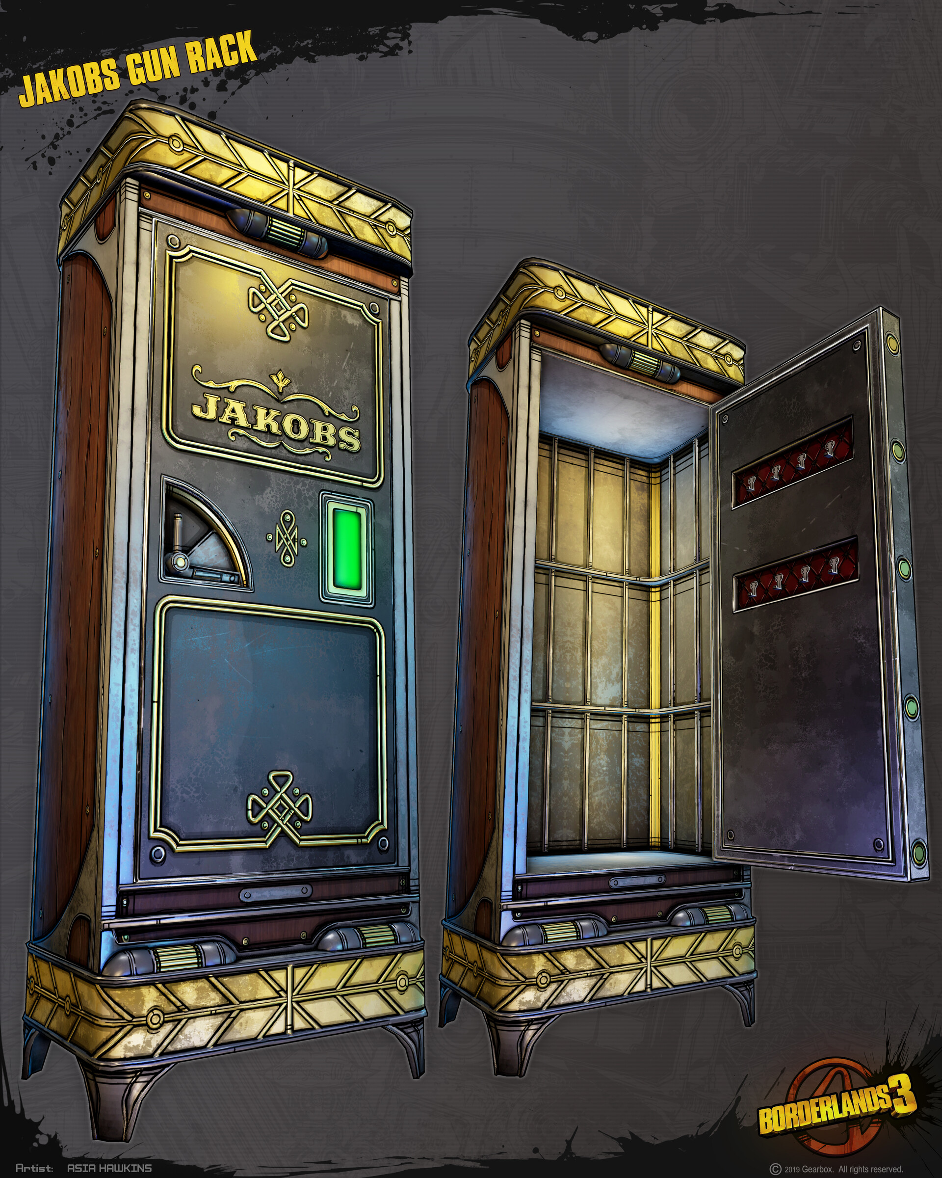 Asia Rendon - Jakobs Gun Rack - Borderlands 3