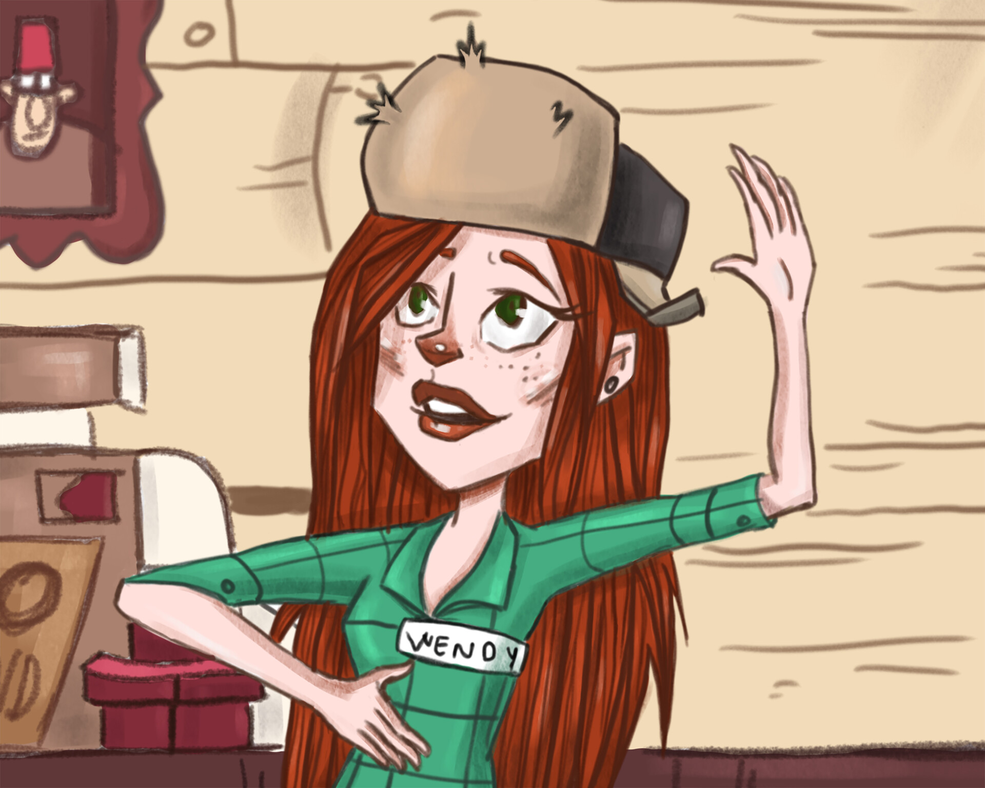 how to draw a cartoon environment