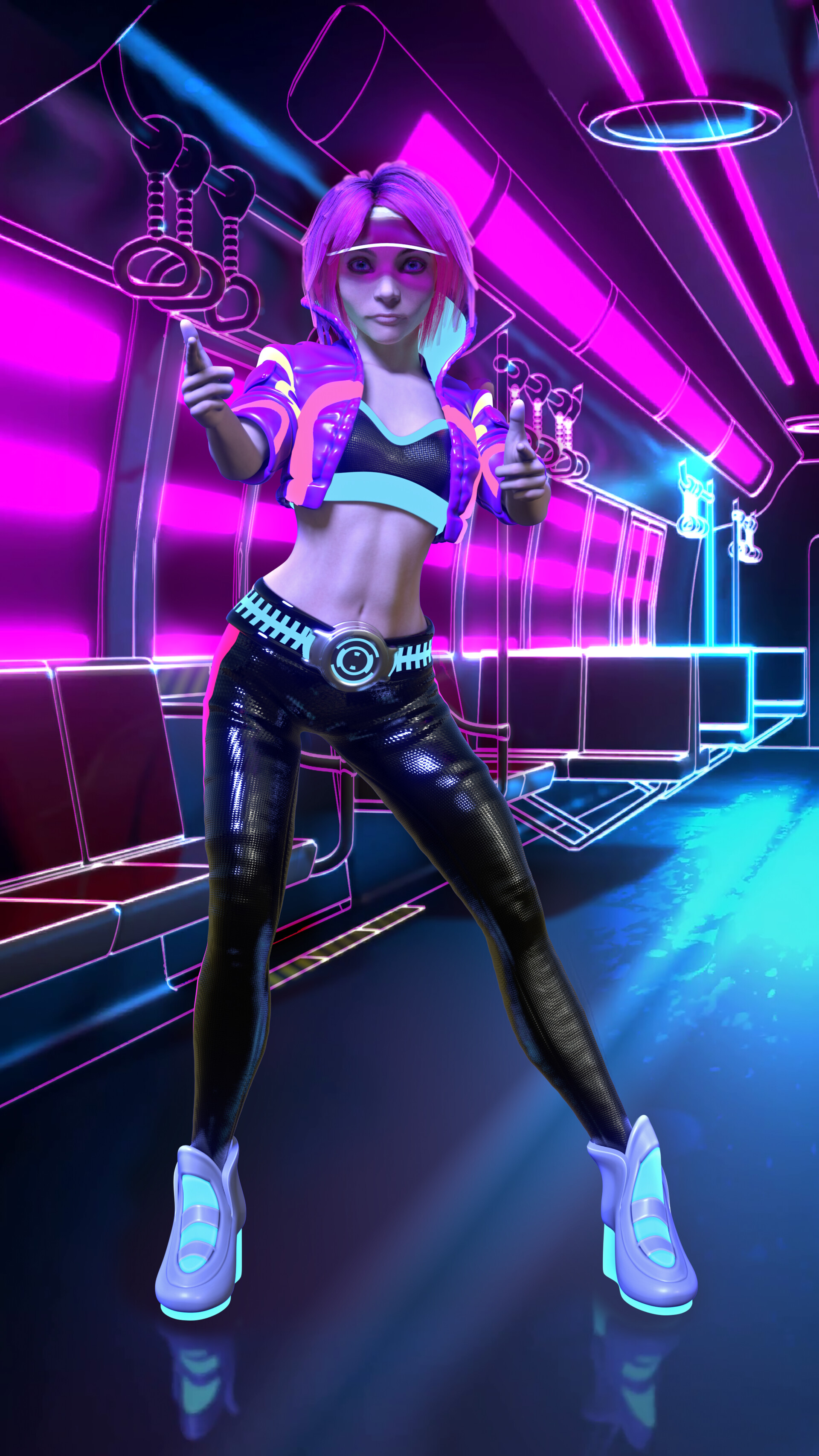 ArtStation - Neon Girl