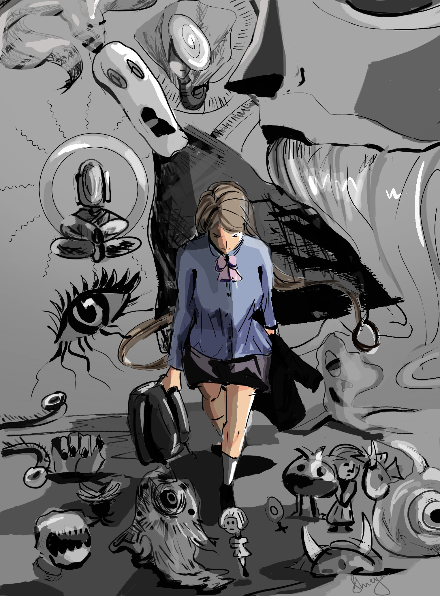 ArtStation - Charcter sketch webtoon