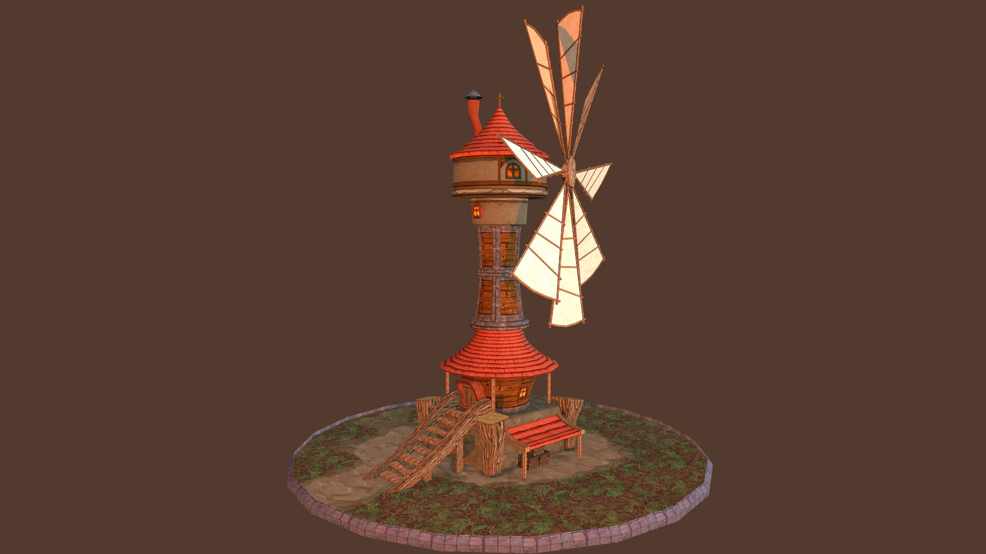 ArtStation - Windmill LowPoly
