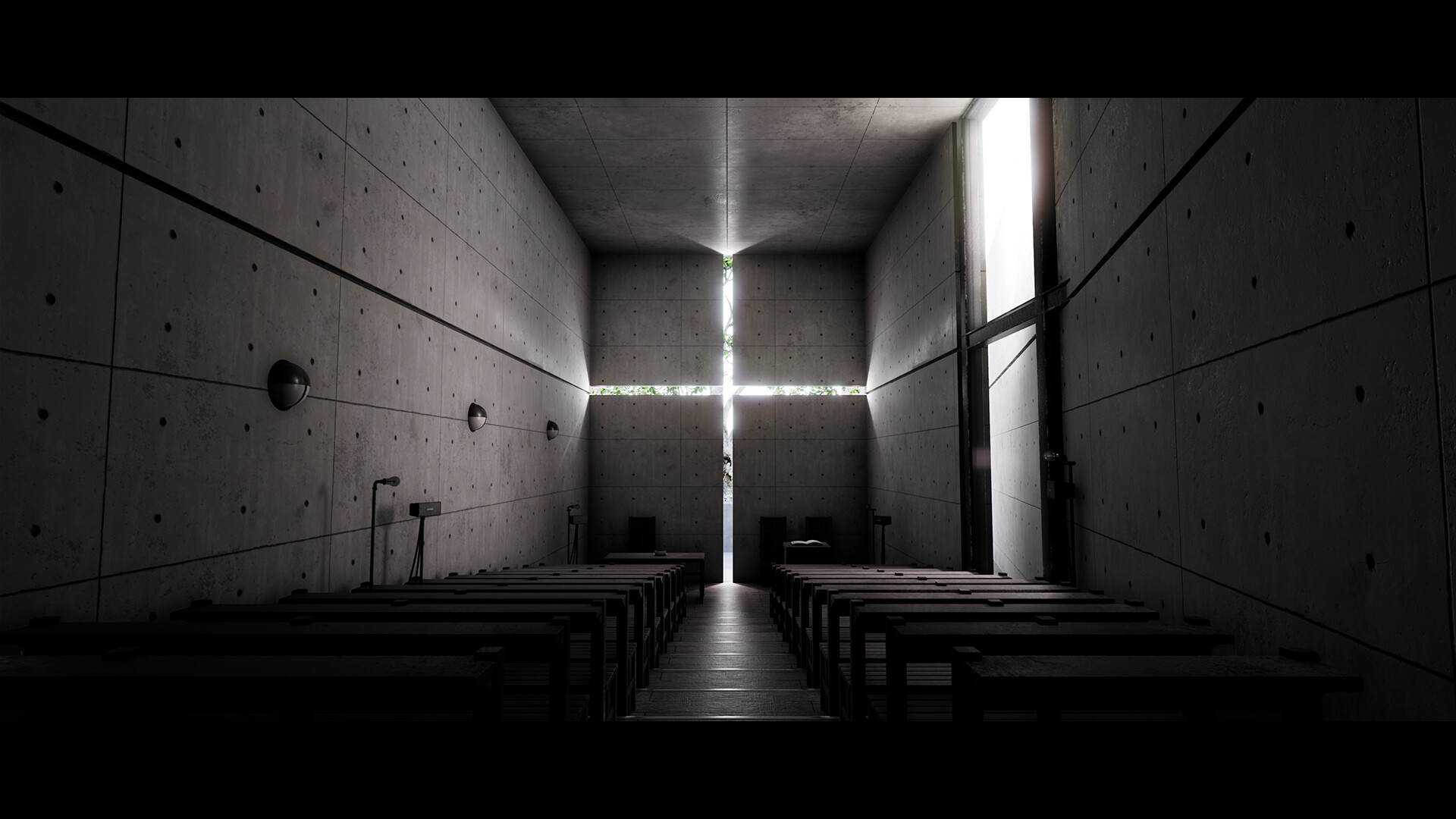 Ahmed Serbest - DAE: University Project/ Church of light - UE4