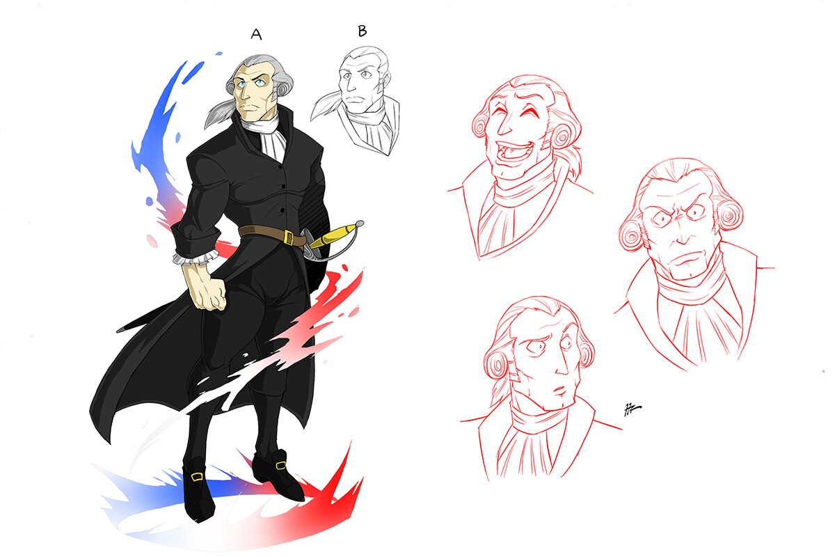 ArtStation - George character sheets