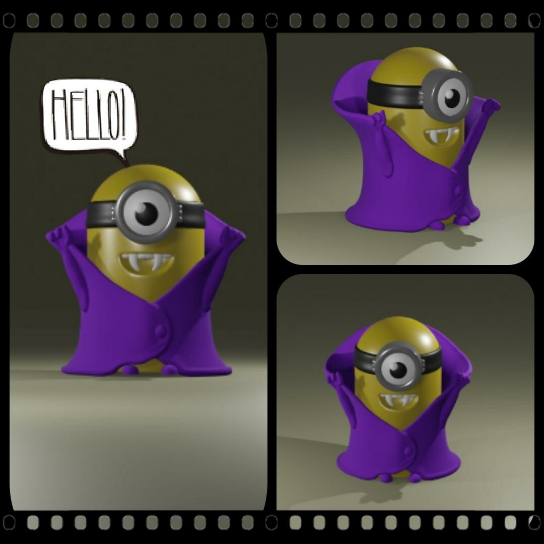 ArtStation - Minion Vampire for 3dPrinting