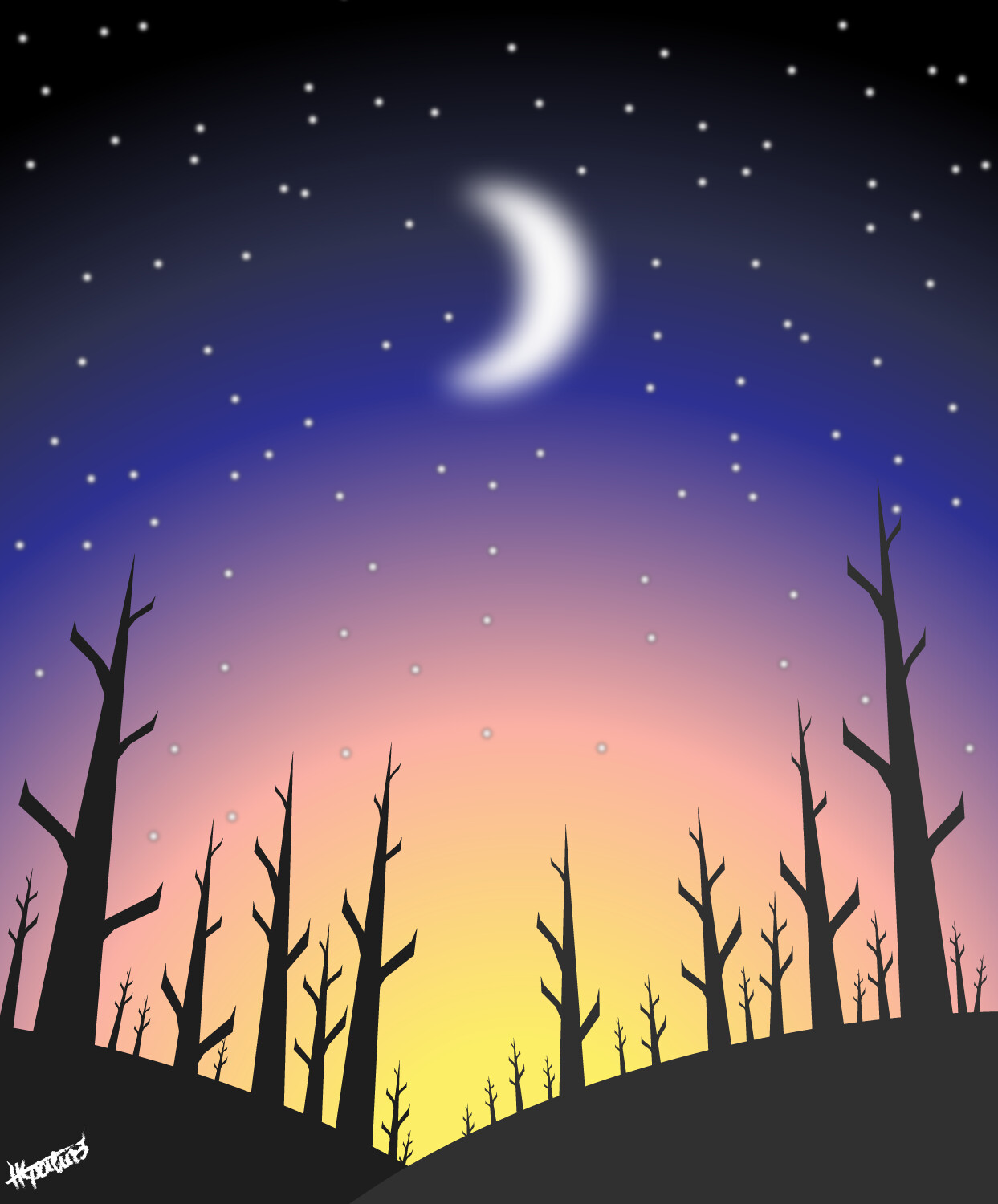 ArtStation - Burned forest