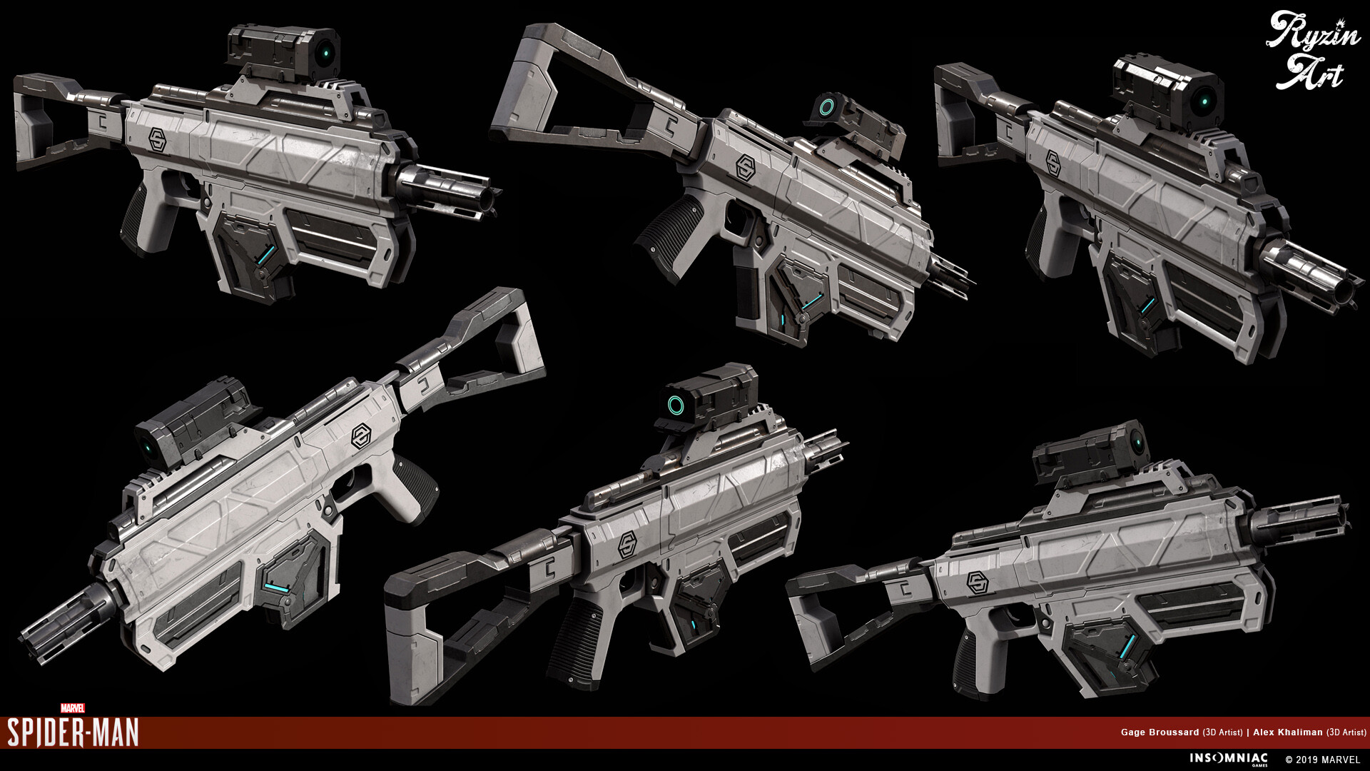 RYZIN ART - Marvel Spider-Man Assault Rifle