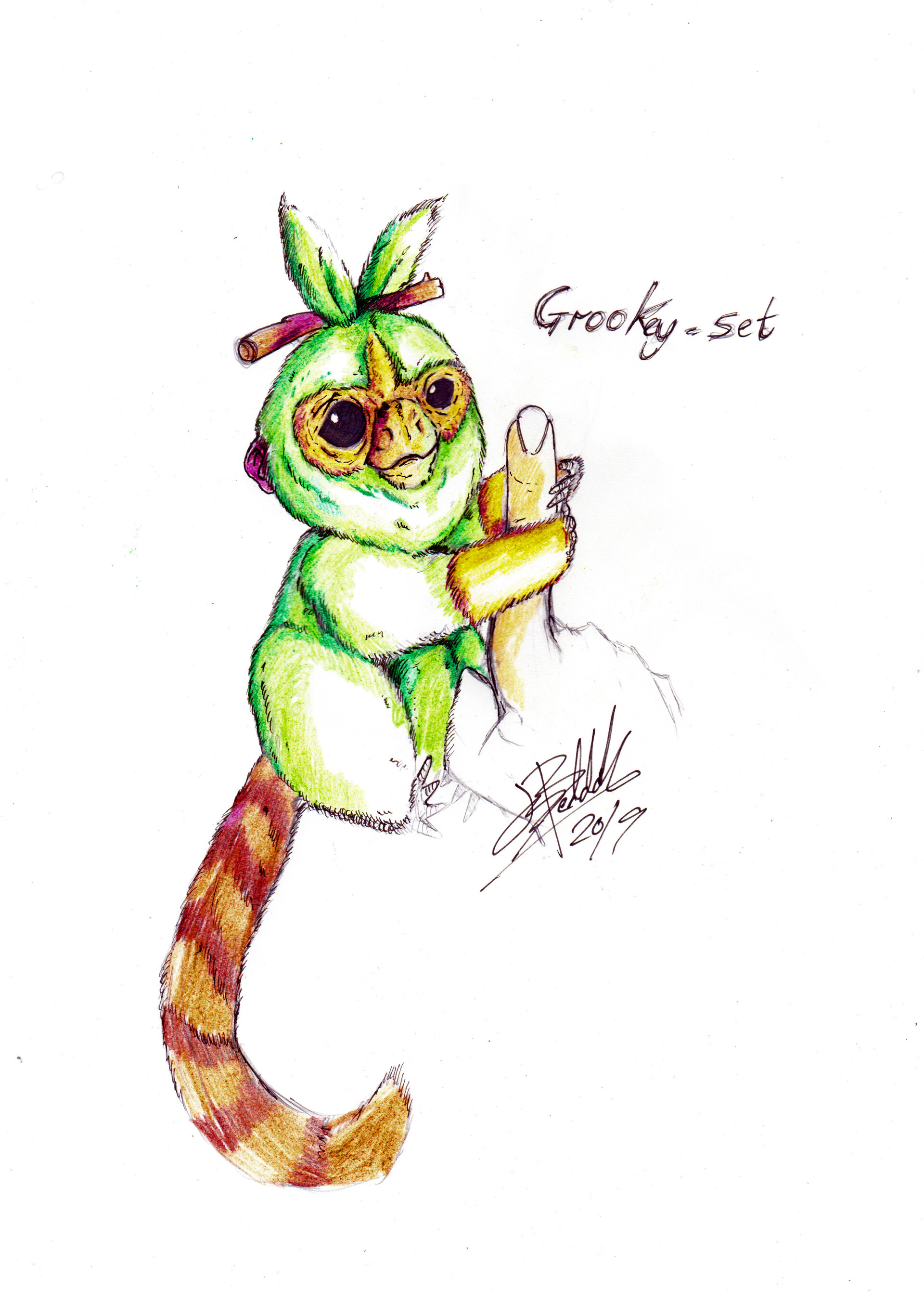 ArtStation - Grookey Marmoset
