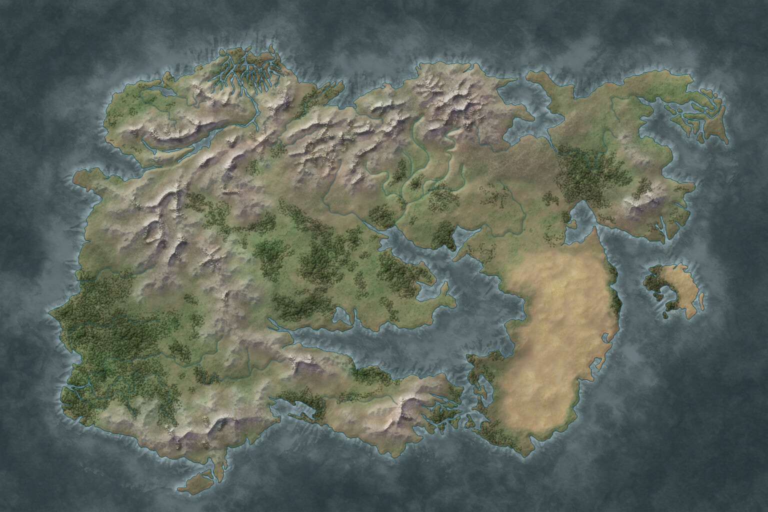 ArtStation - Realistic Continent