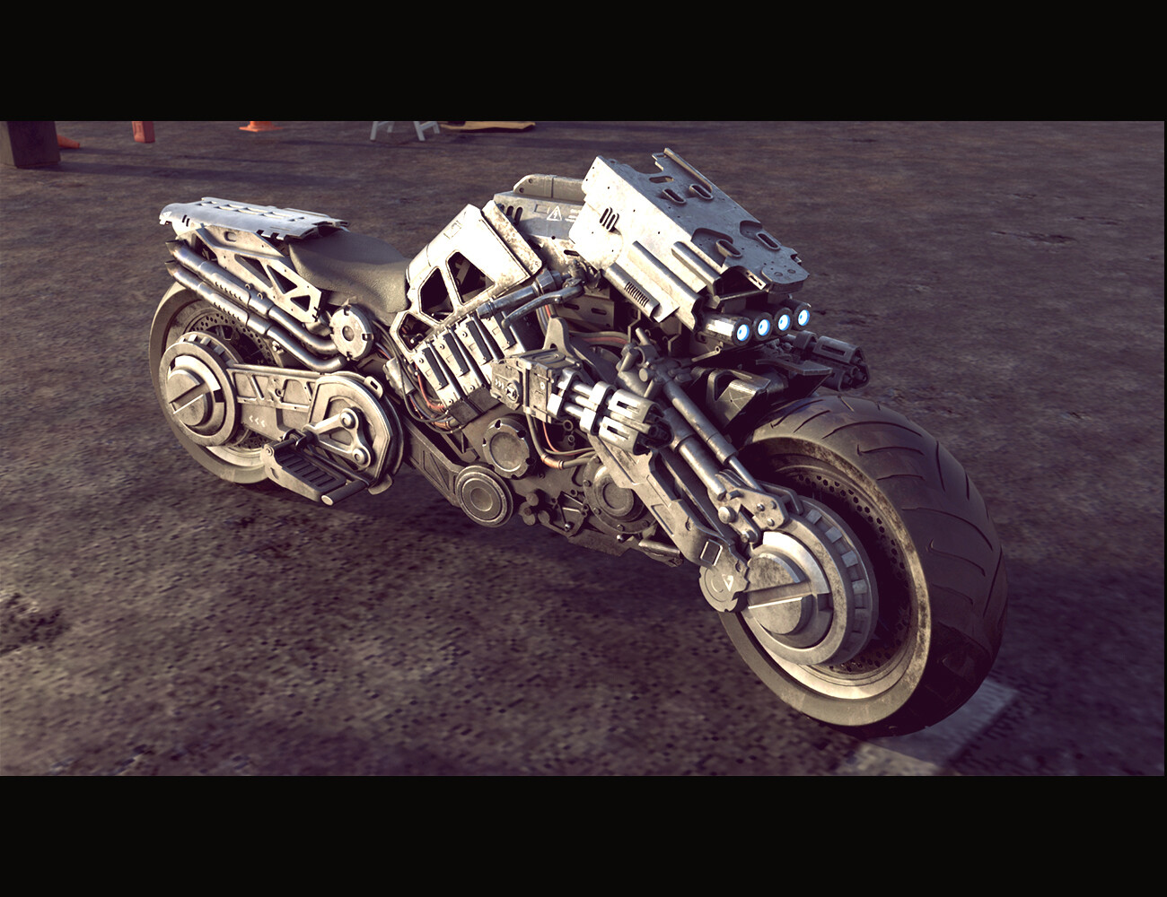 ArtStation - Cyborg motorbike