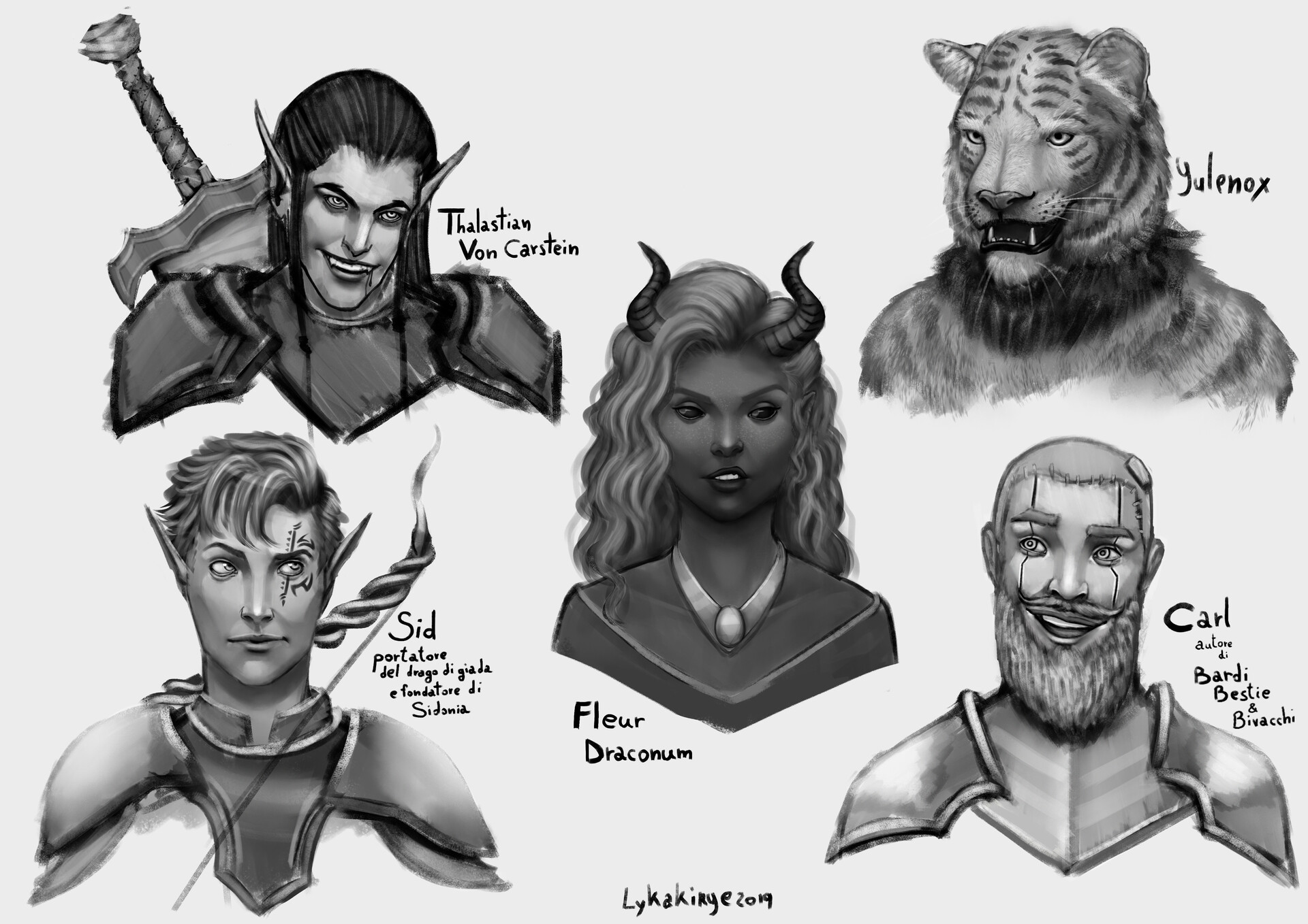 ArtStation - D&D Party Portrait